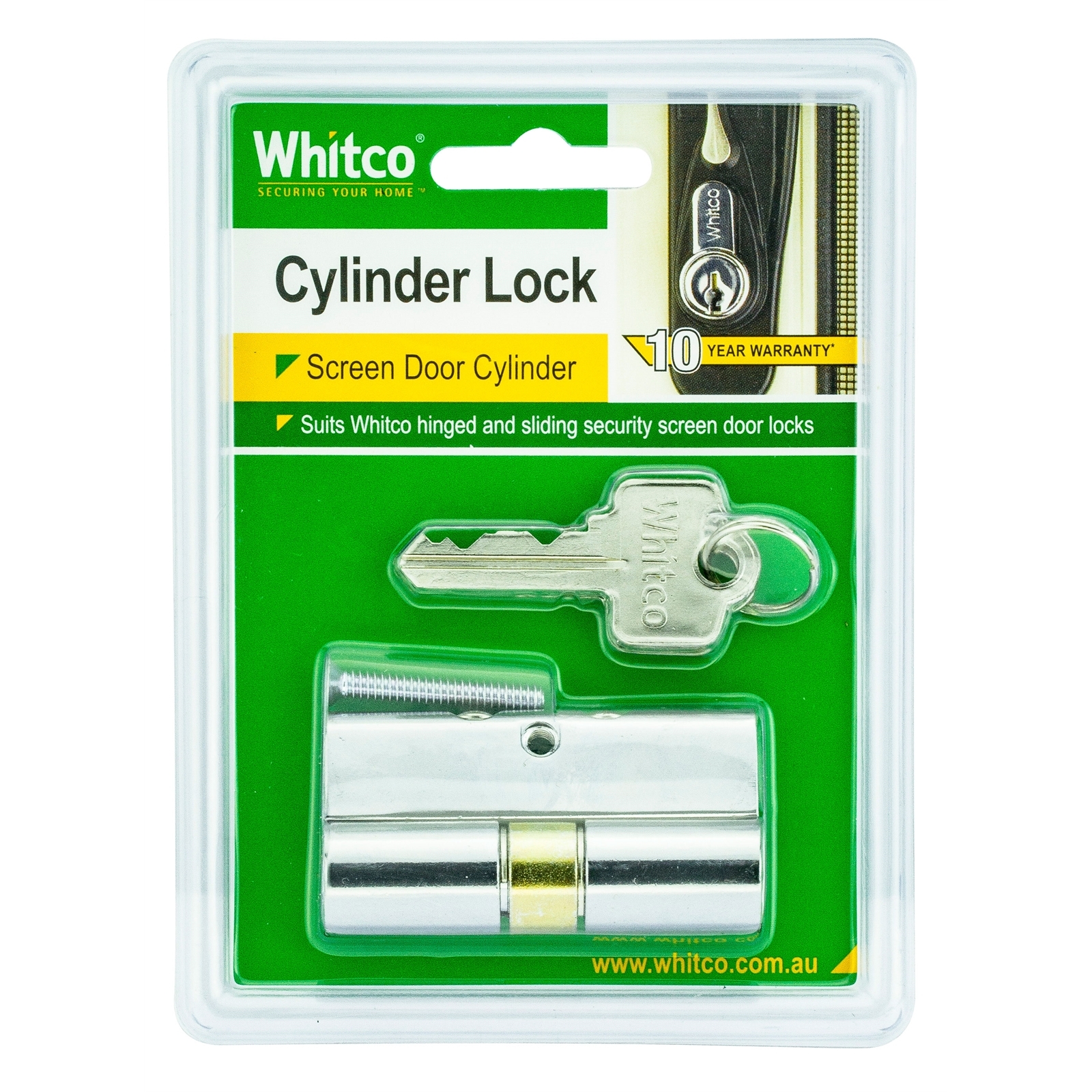 Whitco 5 Pin Cylinder Replacement Security Door Lock - Bunnings Australia