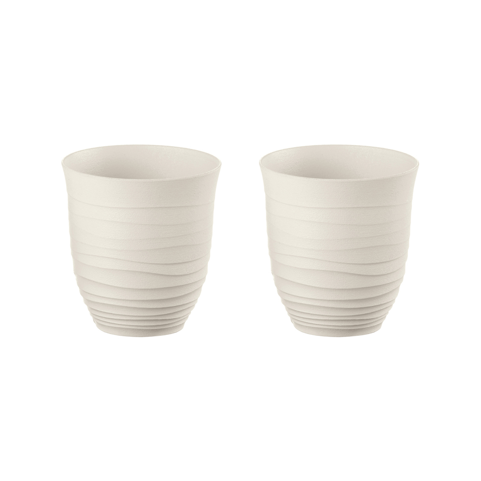 2PK Guzzini Earth Tierra 9.5cm/350ml Low Tumbler - White - Bunnings Australia