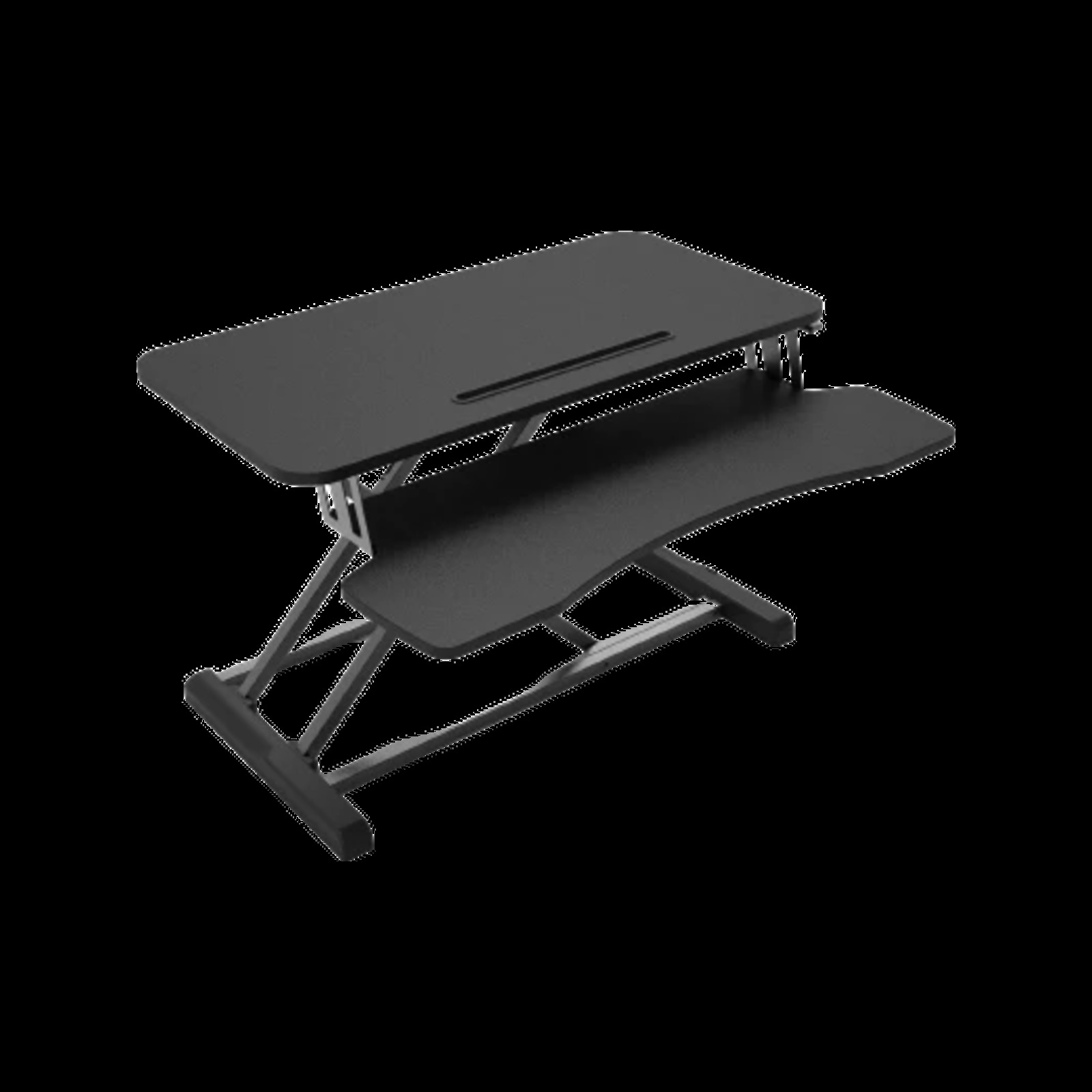 Viviendo Height Adjustable Desk Riser Sit Stand Computer Office ...