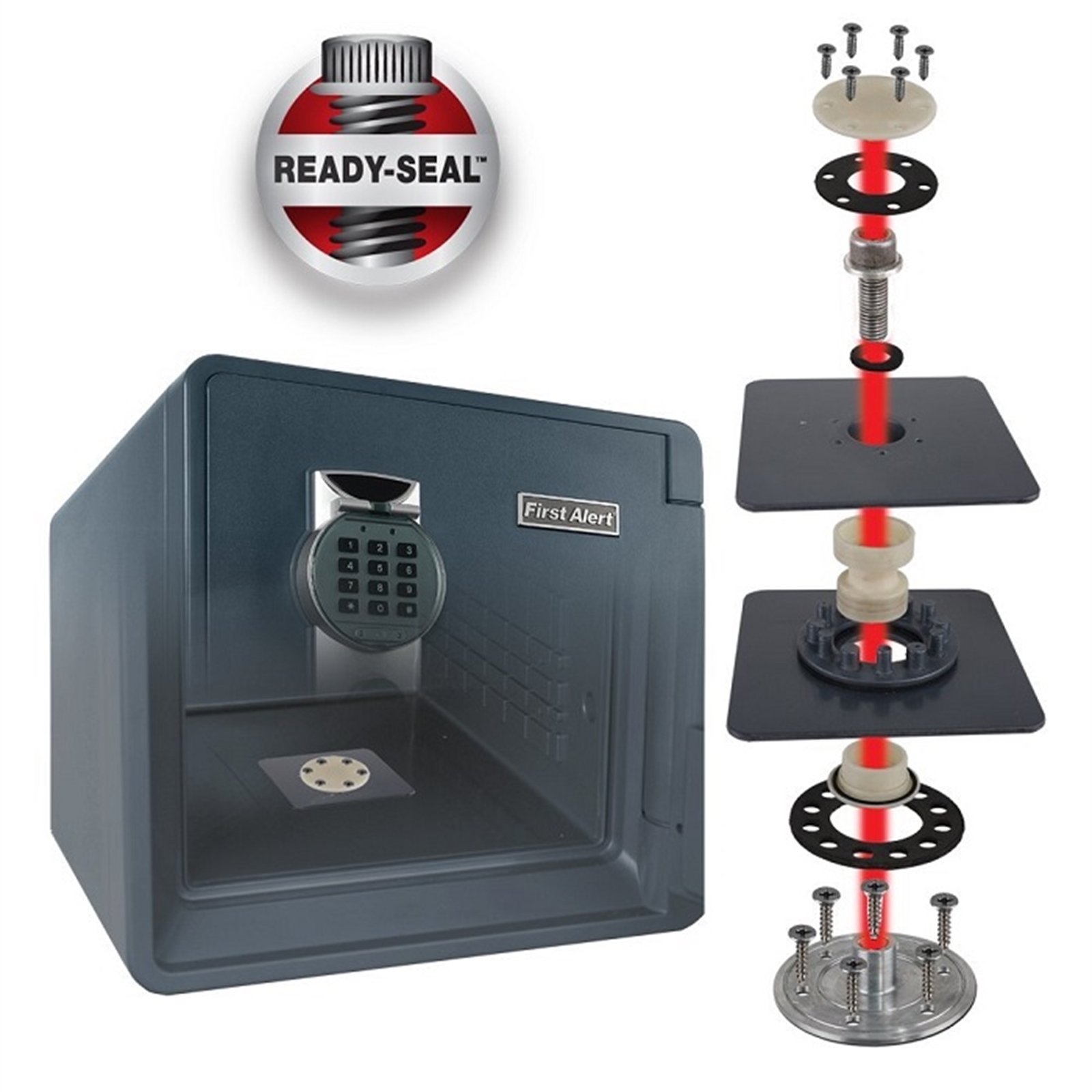 First Alert 59.5L Digital Waterproof Fire Resistant Safe - Bunnings ...