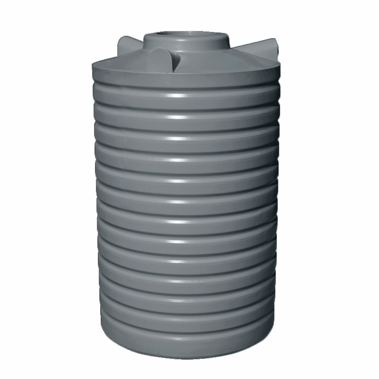 Clark Tanks 2000L Round Poly Water Tank - Slate Grey - Bunnings Australia