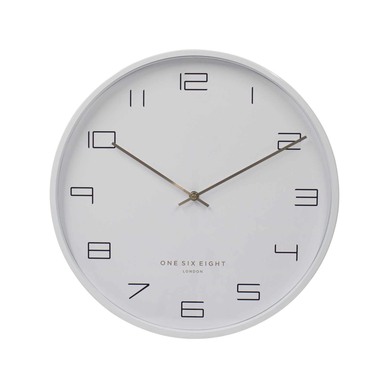 One Six Eight London Pixie 40cm White Silent Wall Clock - Bunnings ...
