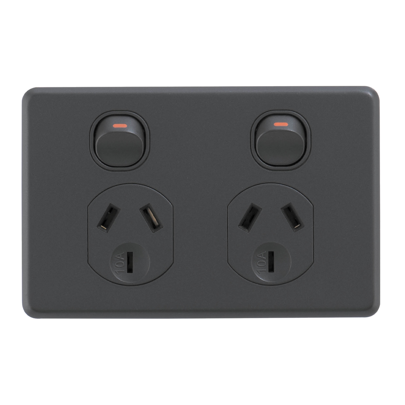 DETA X6 Matt Black Double Power Point - Bunnings Australia