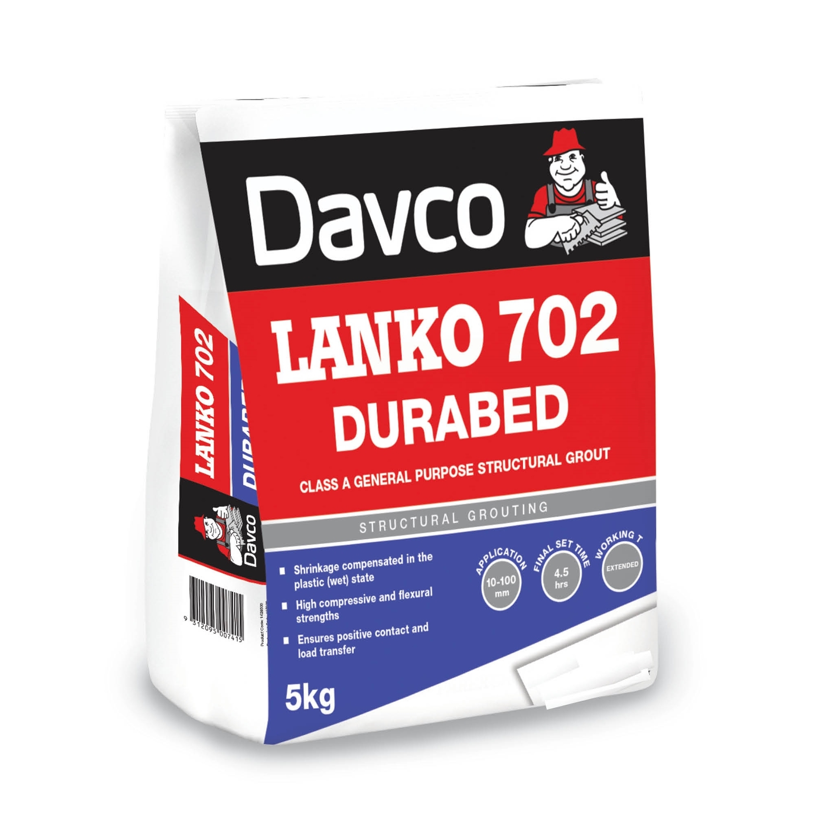 Lanko 5kg 702 Durabed Structural Grout - Bunnings Australia