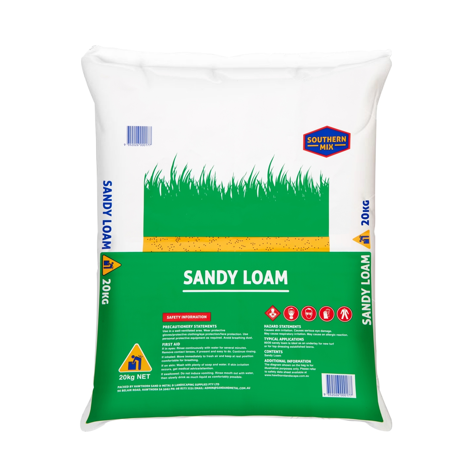 Southern Mix 20kg 80 / 20 Blend Sandy Loam - Bunnings Australia