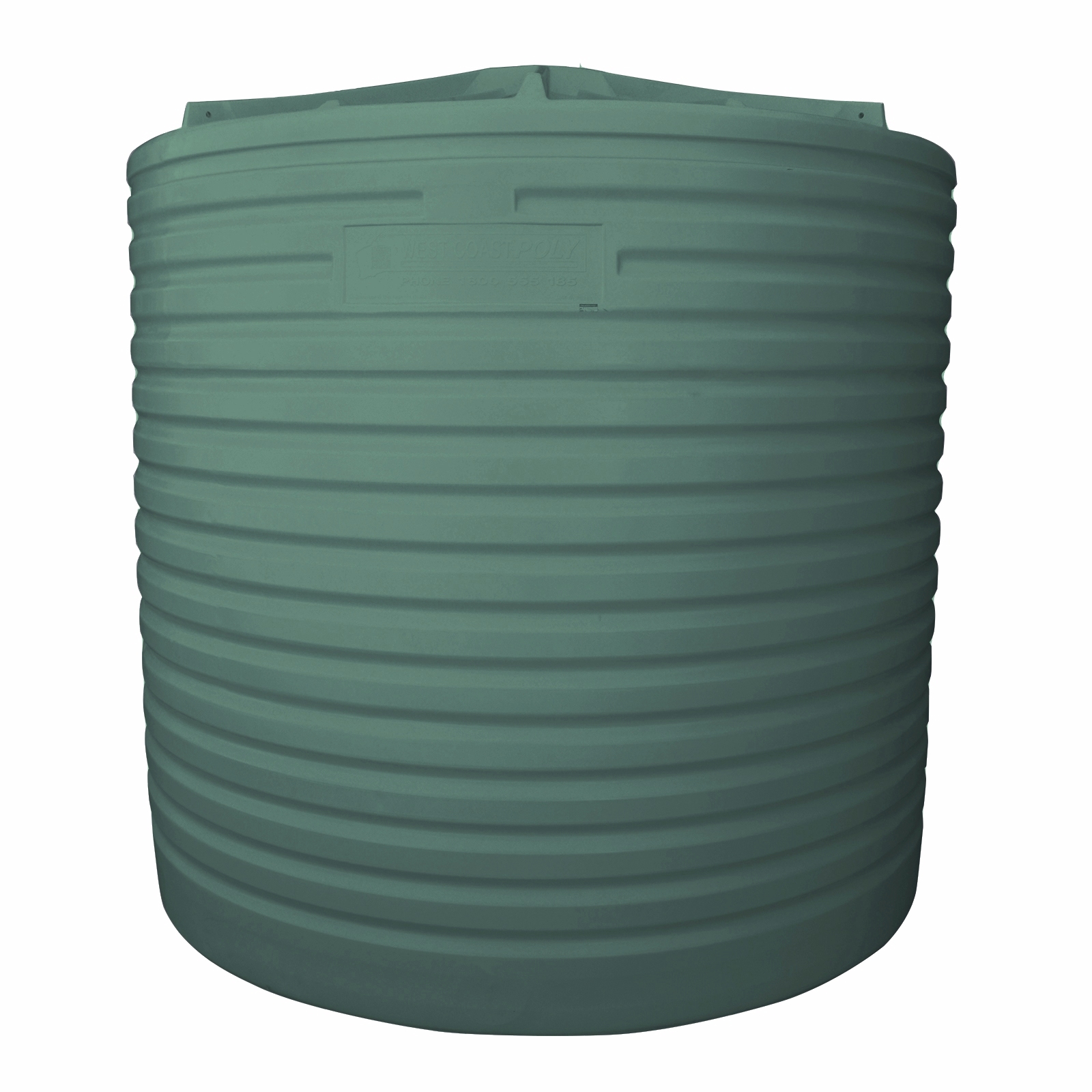 West Coast Poly 9000L Round Poly Water Tank - Mist Green - Bunnings ...