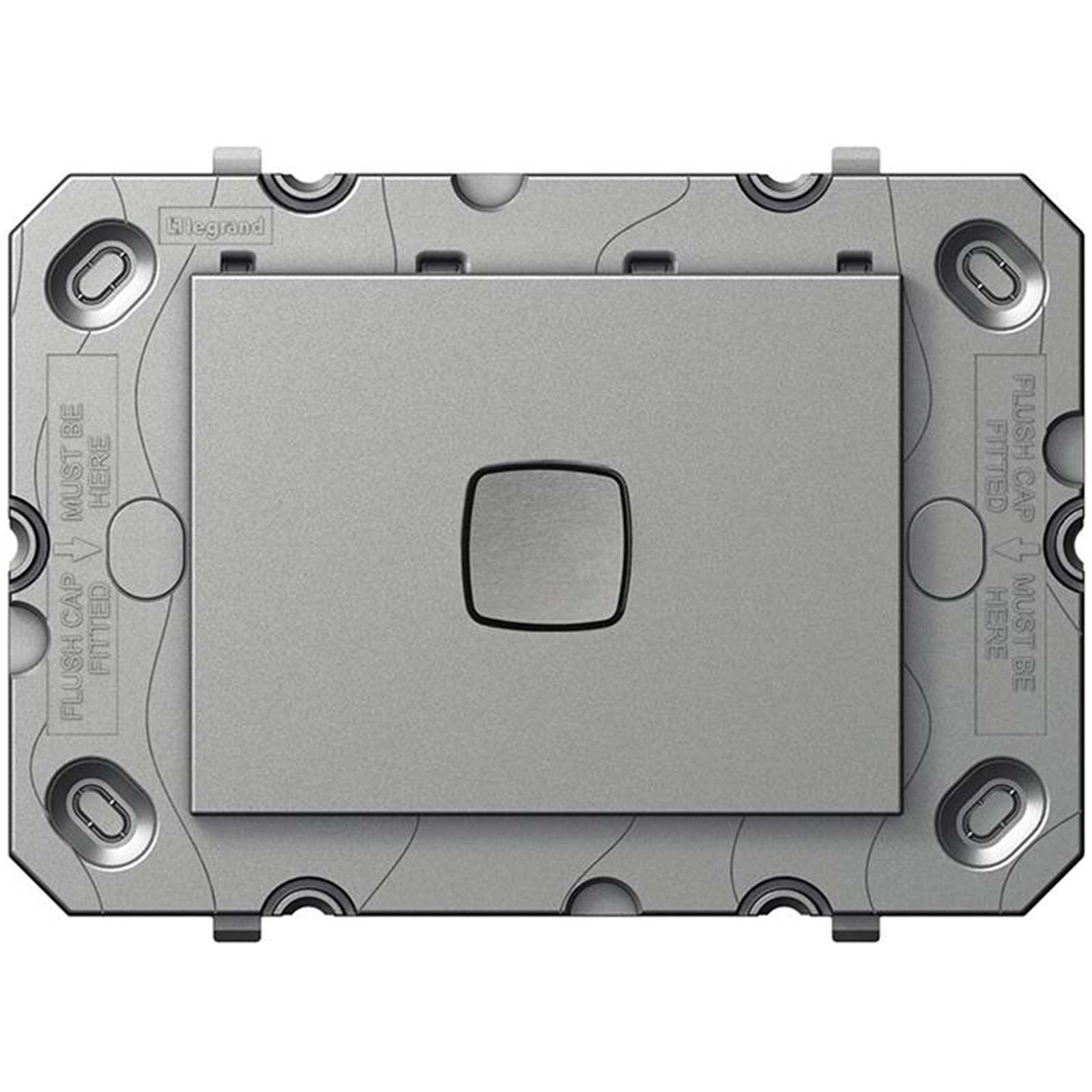 HPM ARTEOR 1 Gang Push Button Light Switch - Magnesium - Bunnings Australia