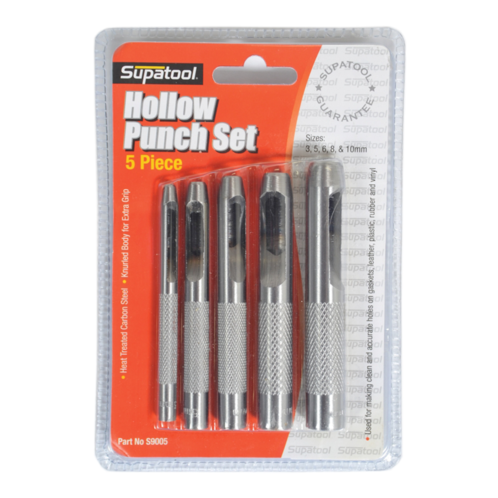 5 Piece Supatool Hollow Punch Set - Bunnings Australia