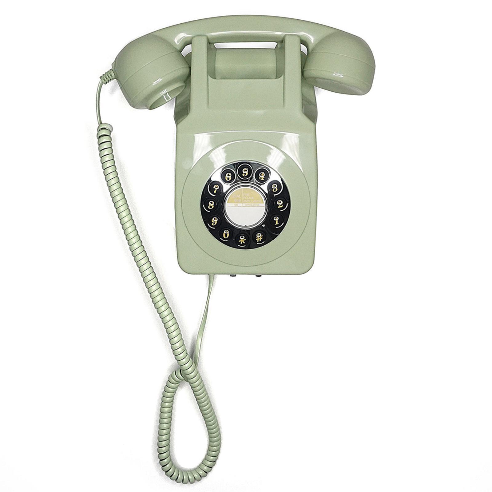 GPO 746 WALL MOUNTED PUSH BUTTON TELEPHONE - GREEN - Bunnings Australia