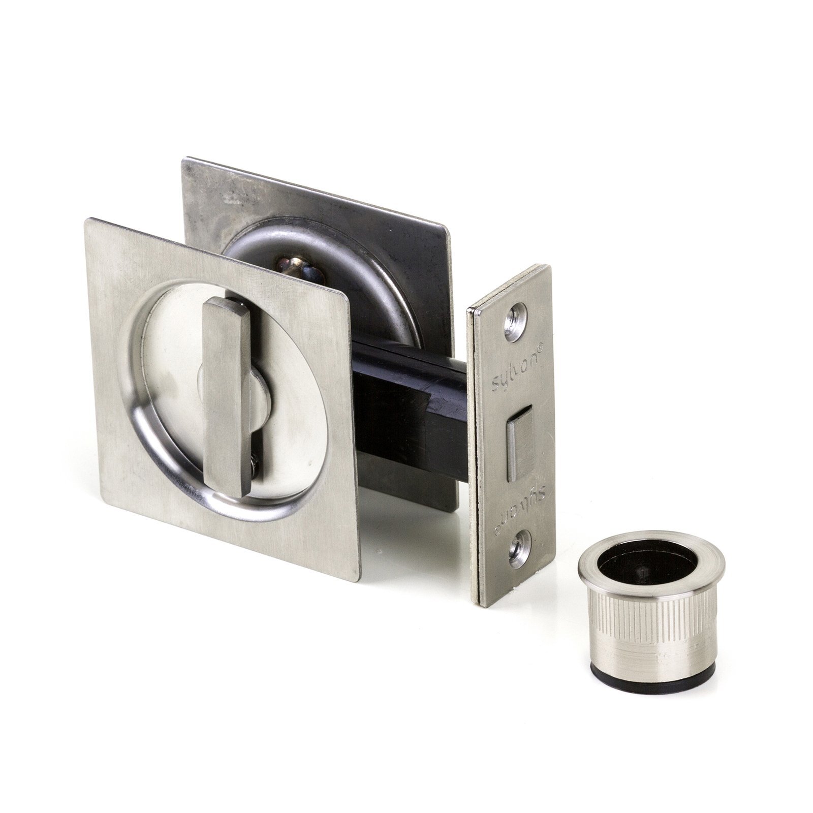 Sylvan Stainless Steel Square Privacy Cavity Slider - Bunnings New Zealand