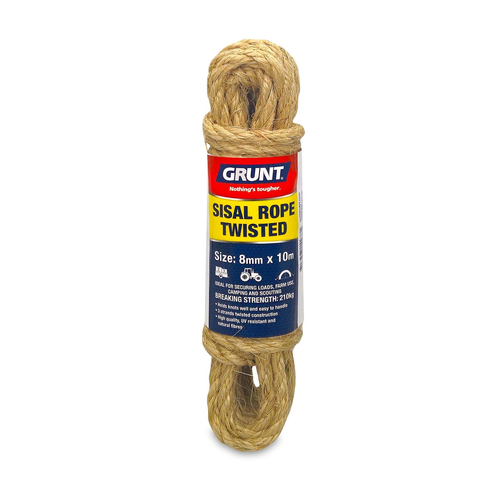 Grunt 8mm x 10m Sisal Twisted Rope - Bunnings Australia