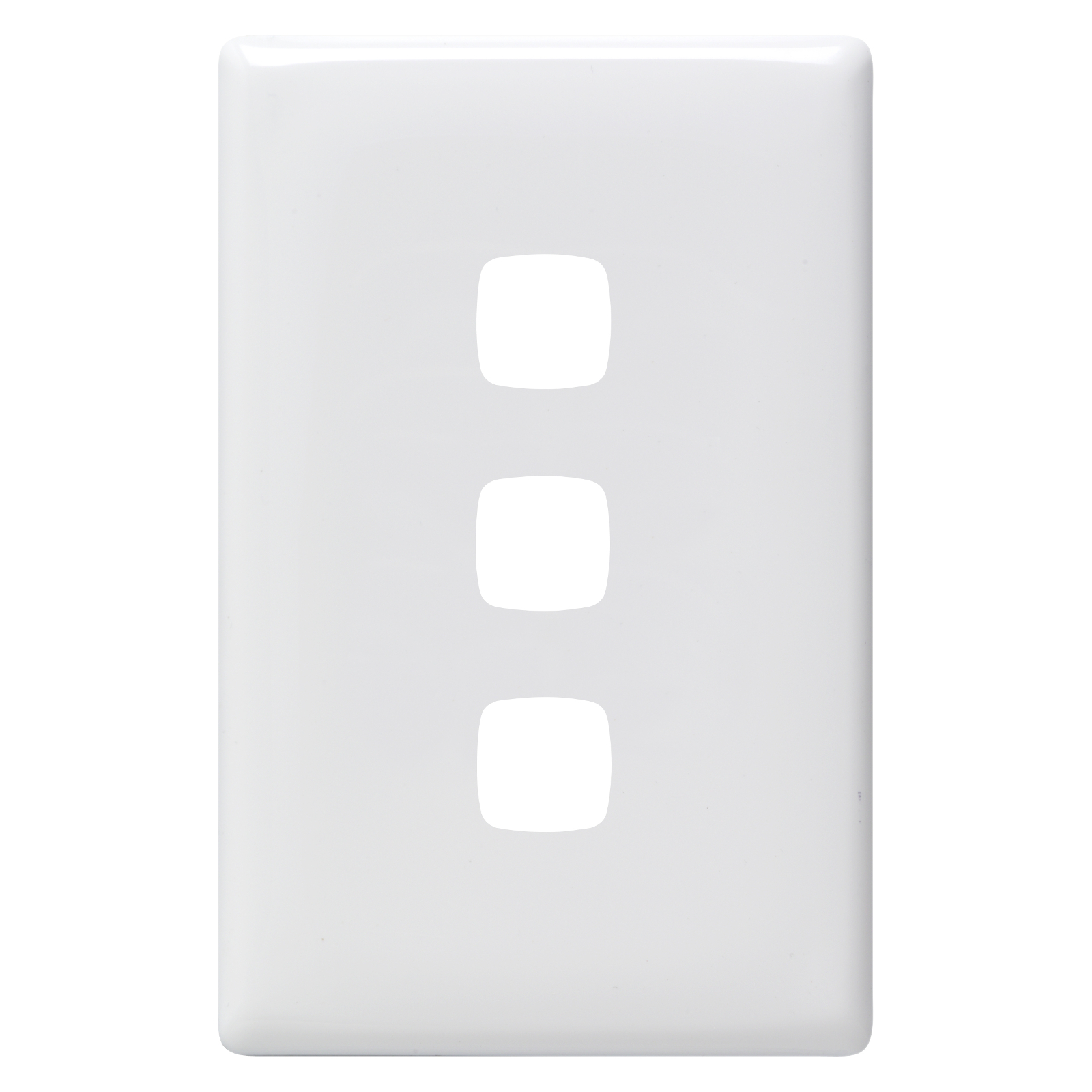 HPM LINEA 3 Gang Coverplate - White - Bunnings Australia