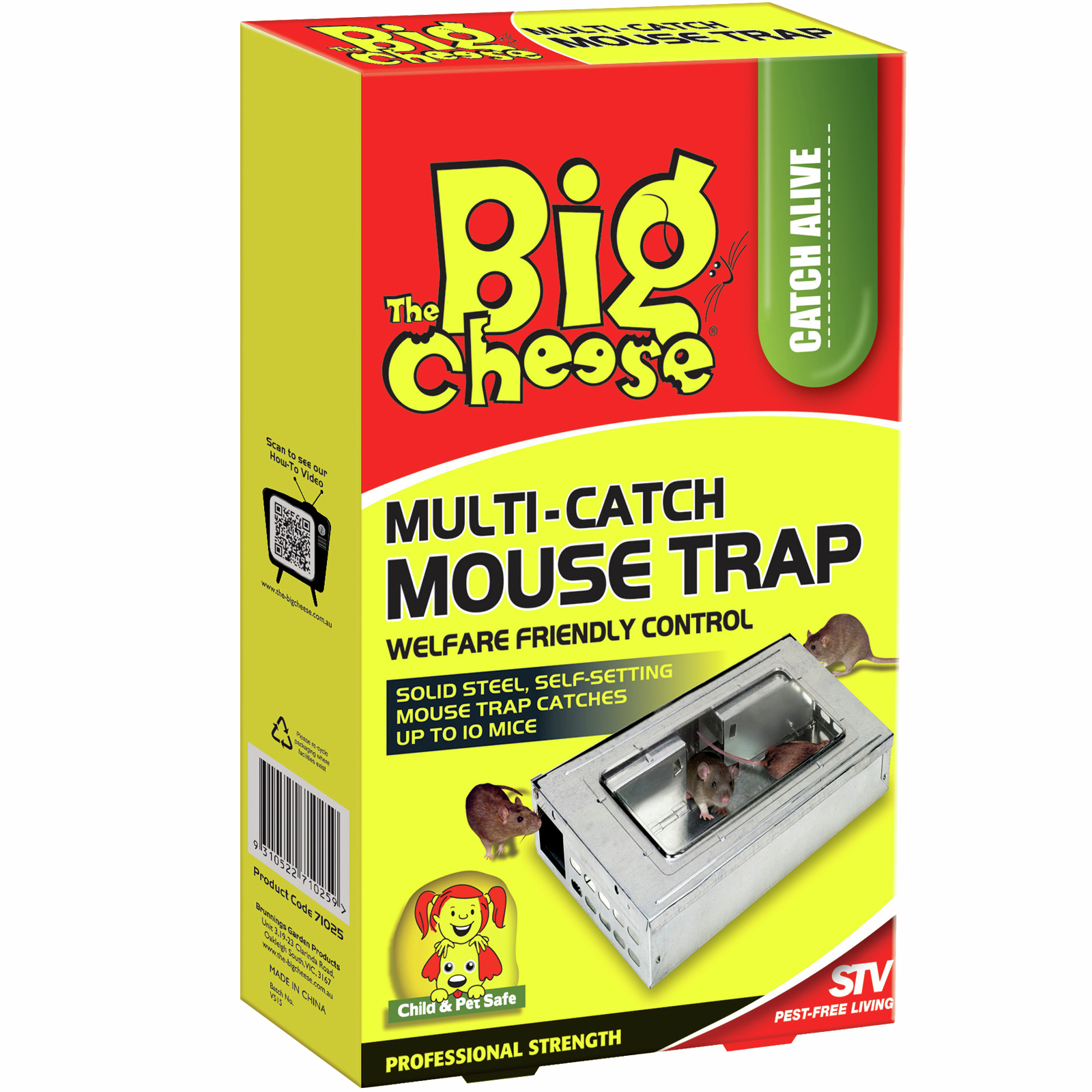 The Big Cheese Multi-Catch Mouse Trap - Bunnings Australia