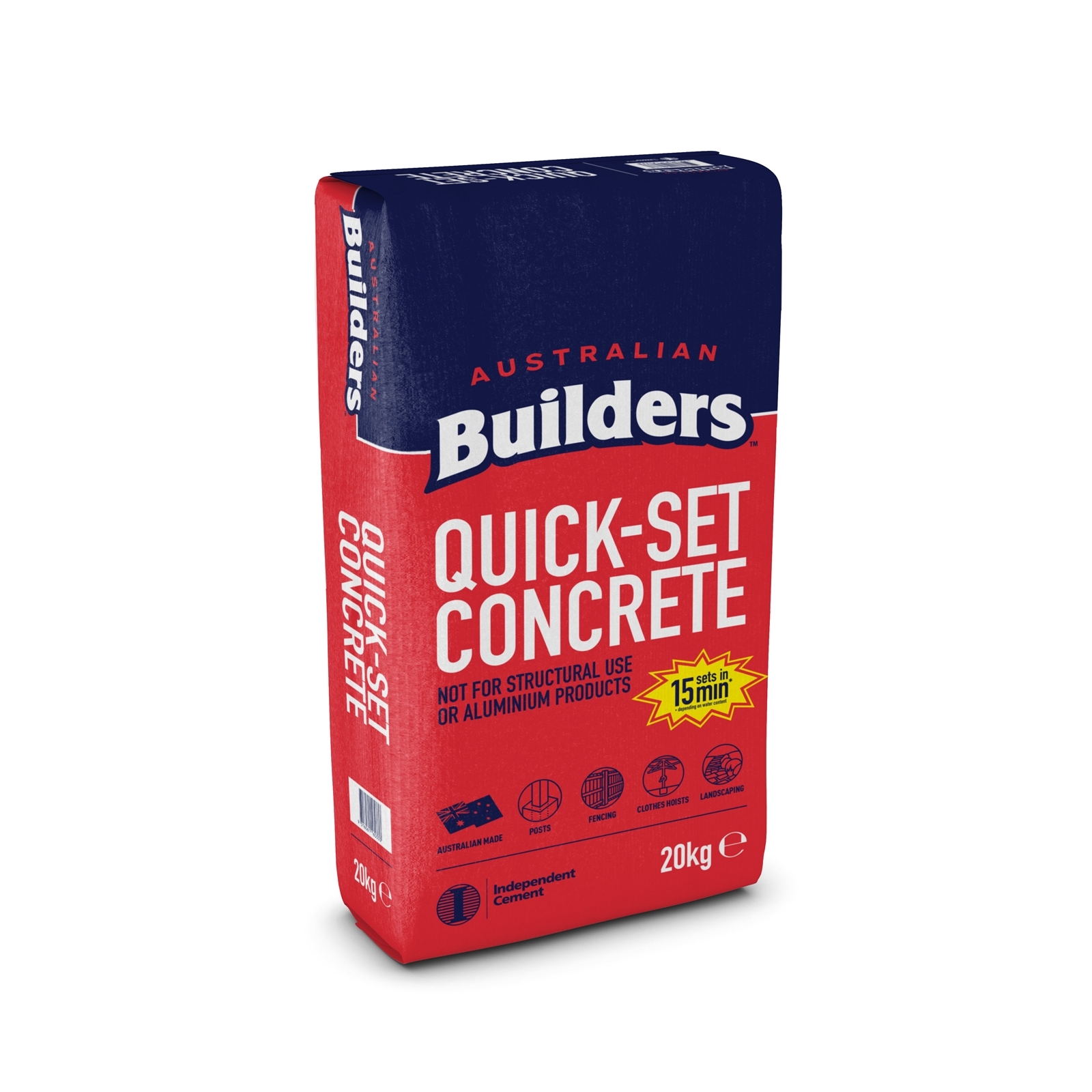 Australian Builders 20kg Quick Set Concrete - Bunnings Australia