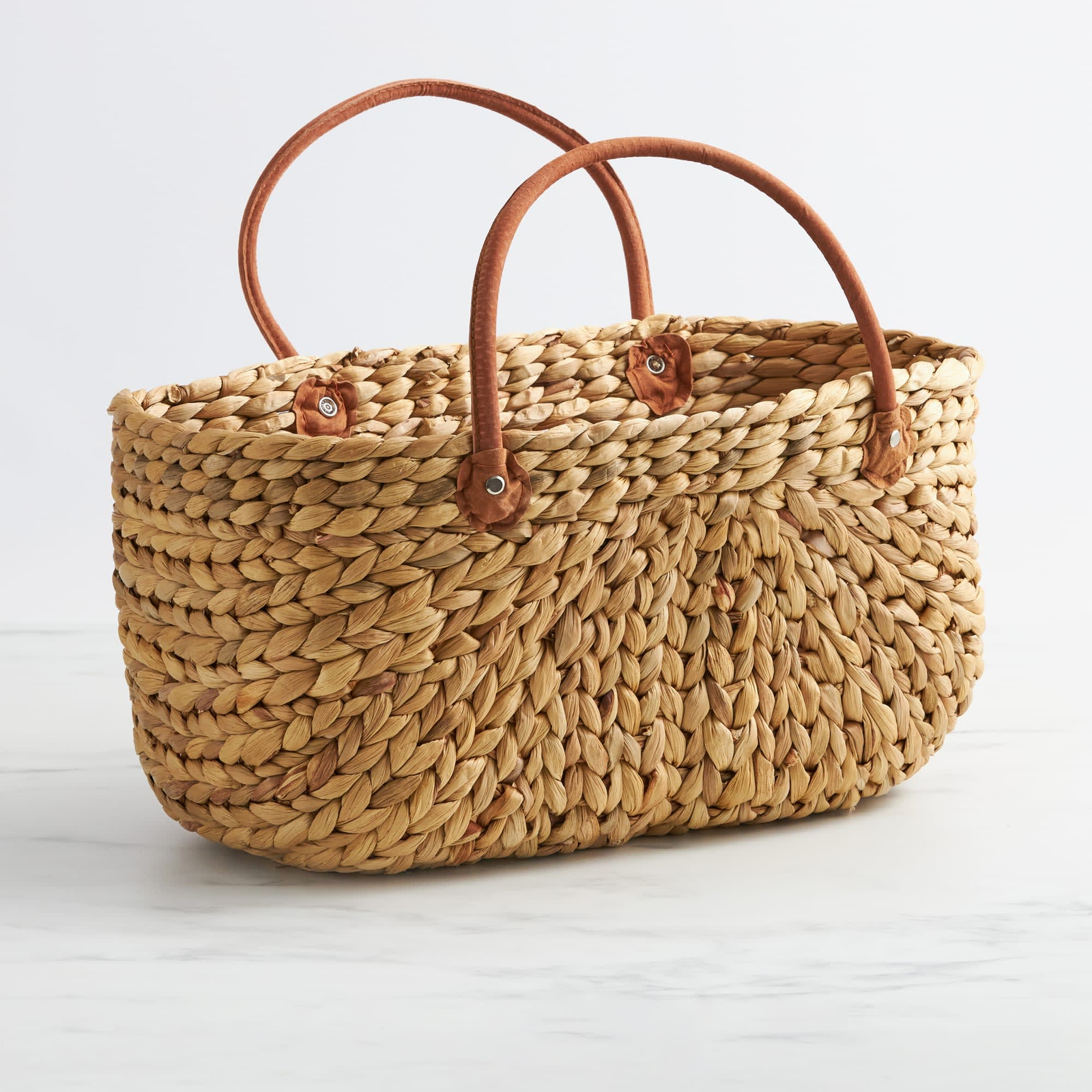 Salisbury & Co Province Carry Basket with Suede Handle Large - Bunnings ...