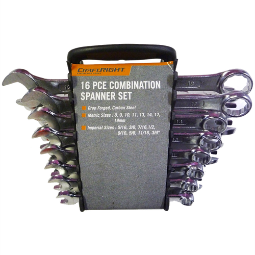 Craftright 16 Piece Spanner Set - Bunnings Australia
