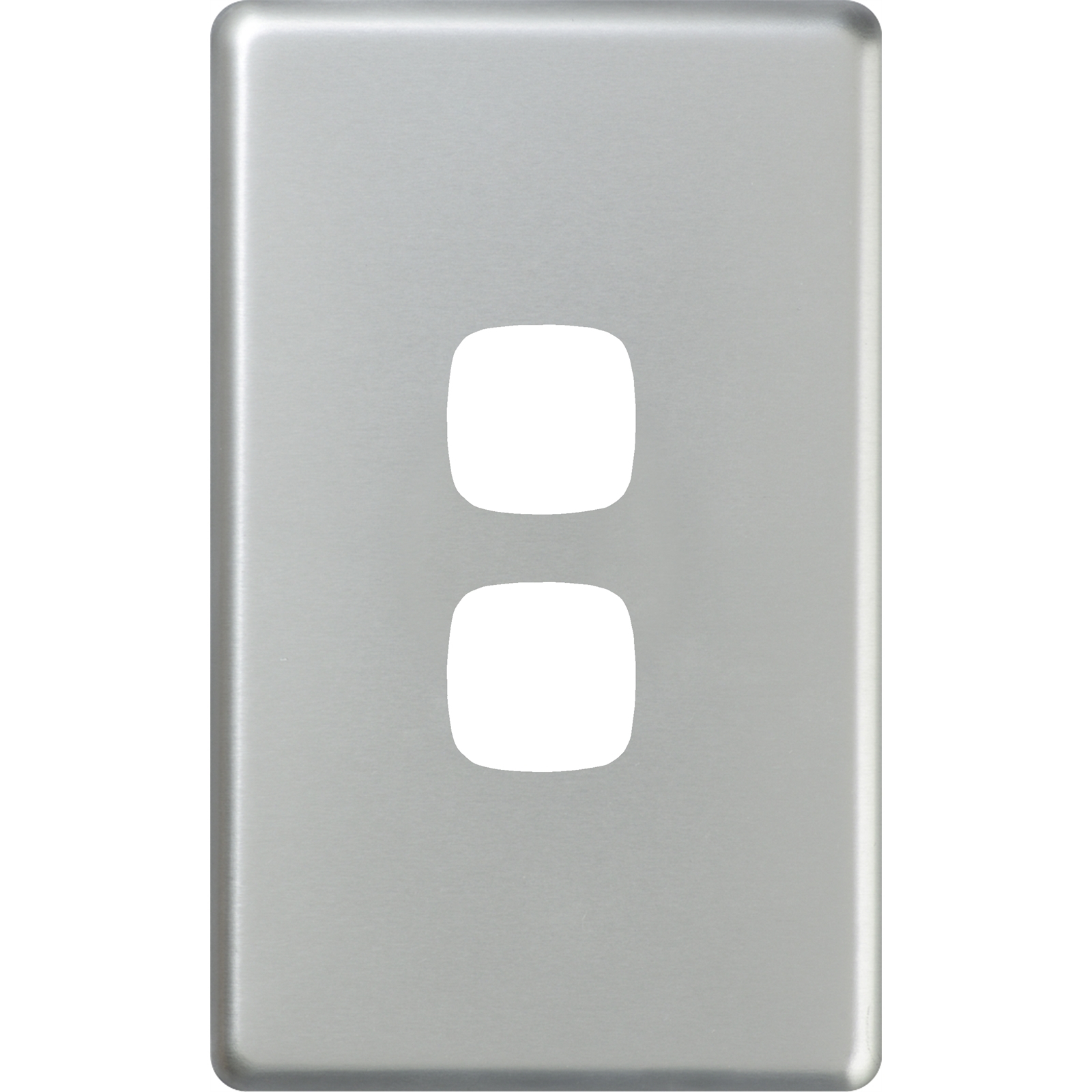HPM Excel 2 Gang Coverplate Matt Silver - Bunnings New Zealand