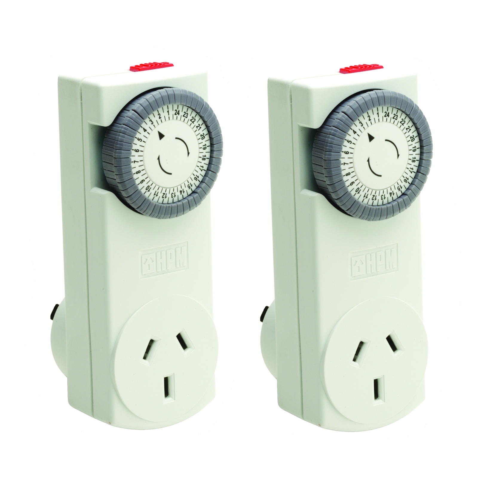 HPM White Plug In Slimline 24 Hour Timer - 2 Pack - Bunnings New Zealand