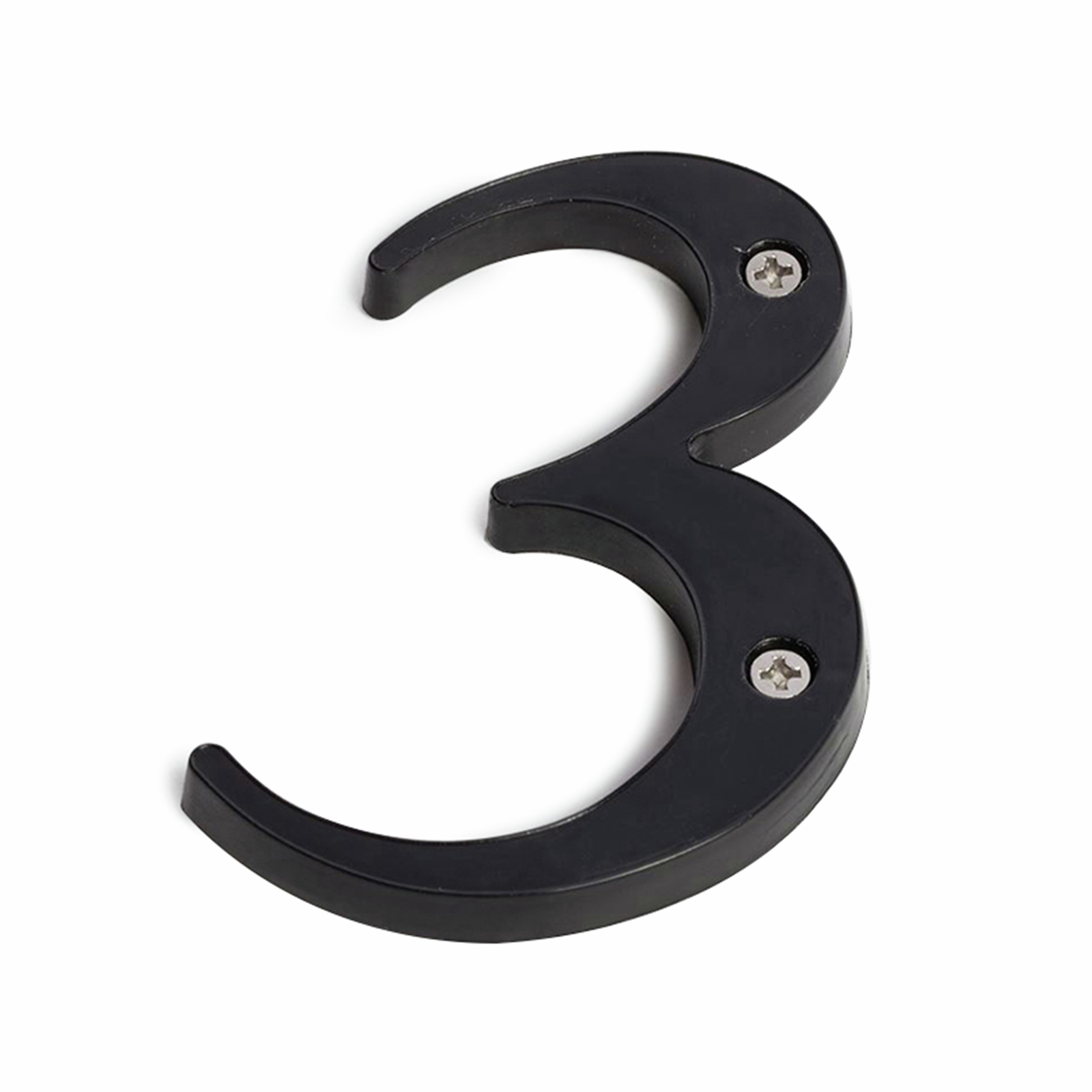 Sandleford 85mm Black Plastic House Number 3 - Bunnings Australia