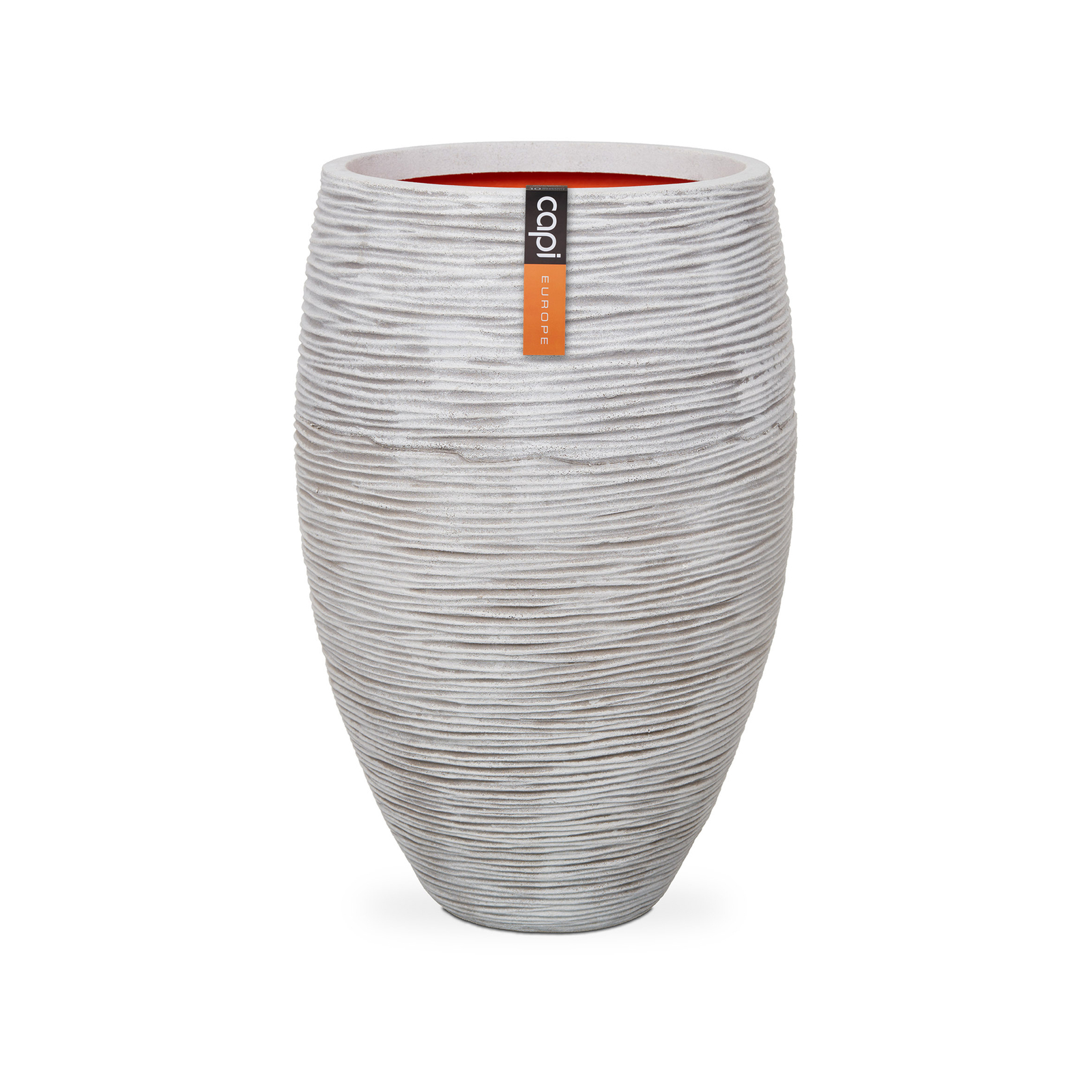 Capi 40 x 60cm Ivory Rib Outdoor Plant Pot - Bunnings New Zealand