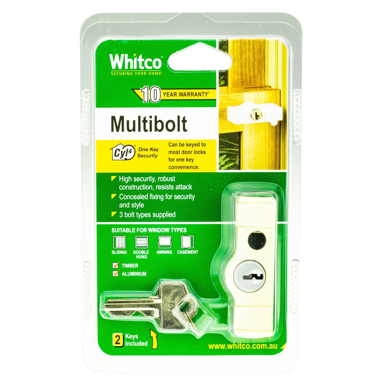 Whitco Primrose CYL4 Multi Bolt - Bunnings Australia