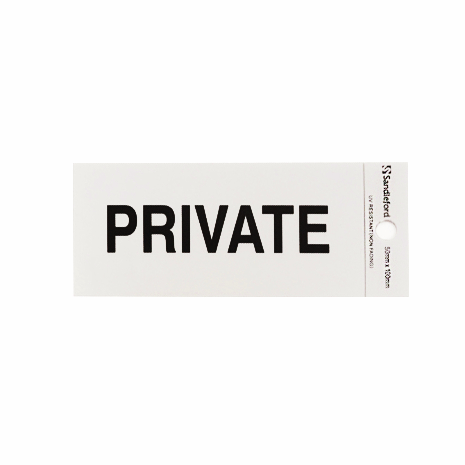 Sandleford 100 x 50mm Private Silver Self Adhesive Sign - Bunnings ...
