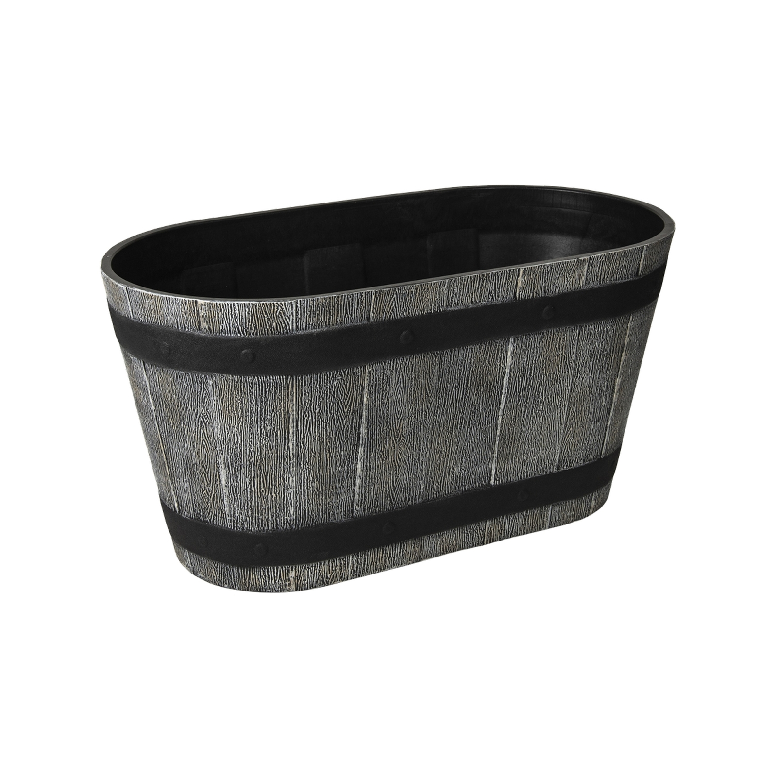 EDEN Grey And Bronze Whiskey Trough Planter - Bunnings Australia