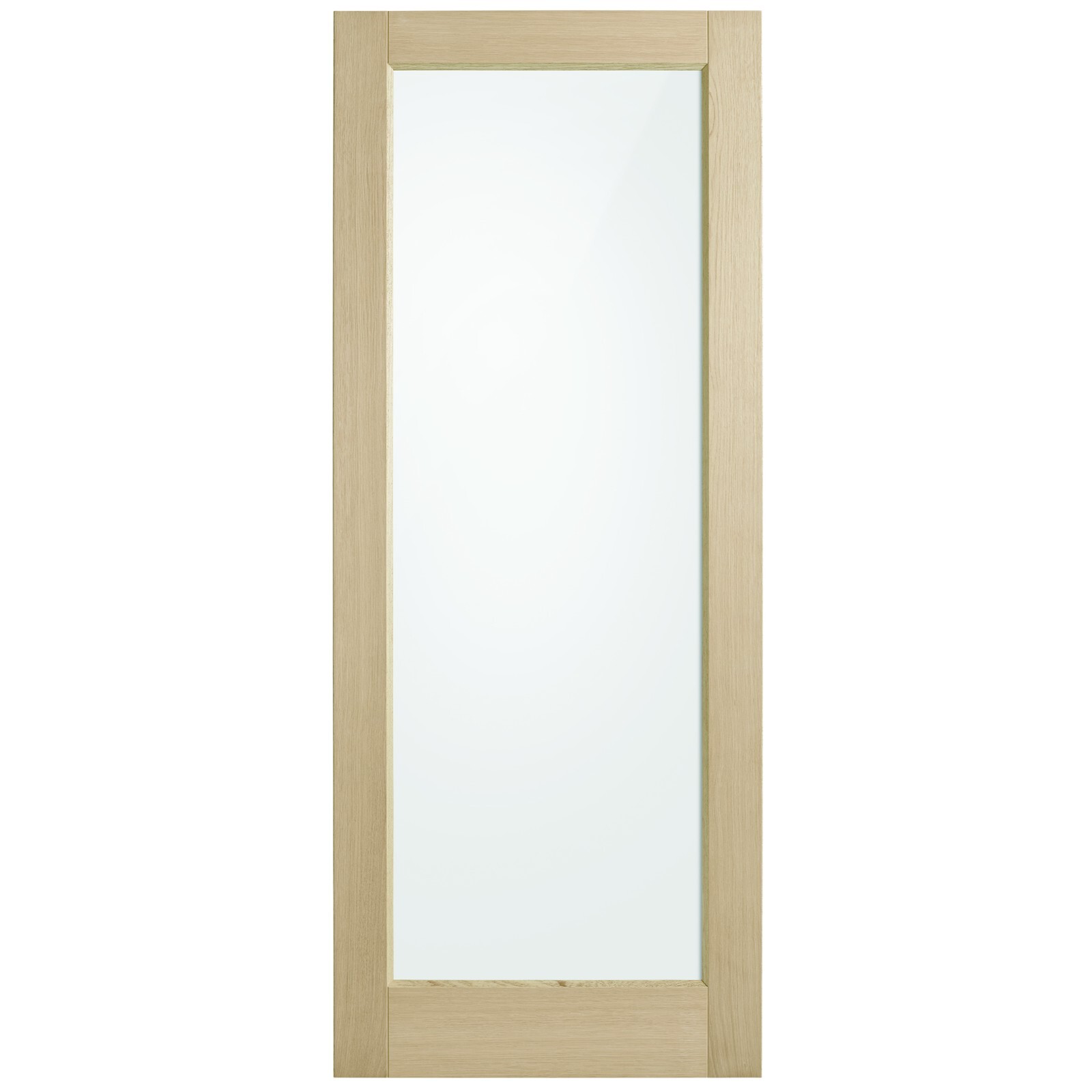 Corinthian 2040 x 920 x 40mm Entrance Door Blonde Oak Translucent Glass ...