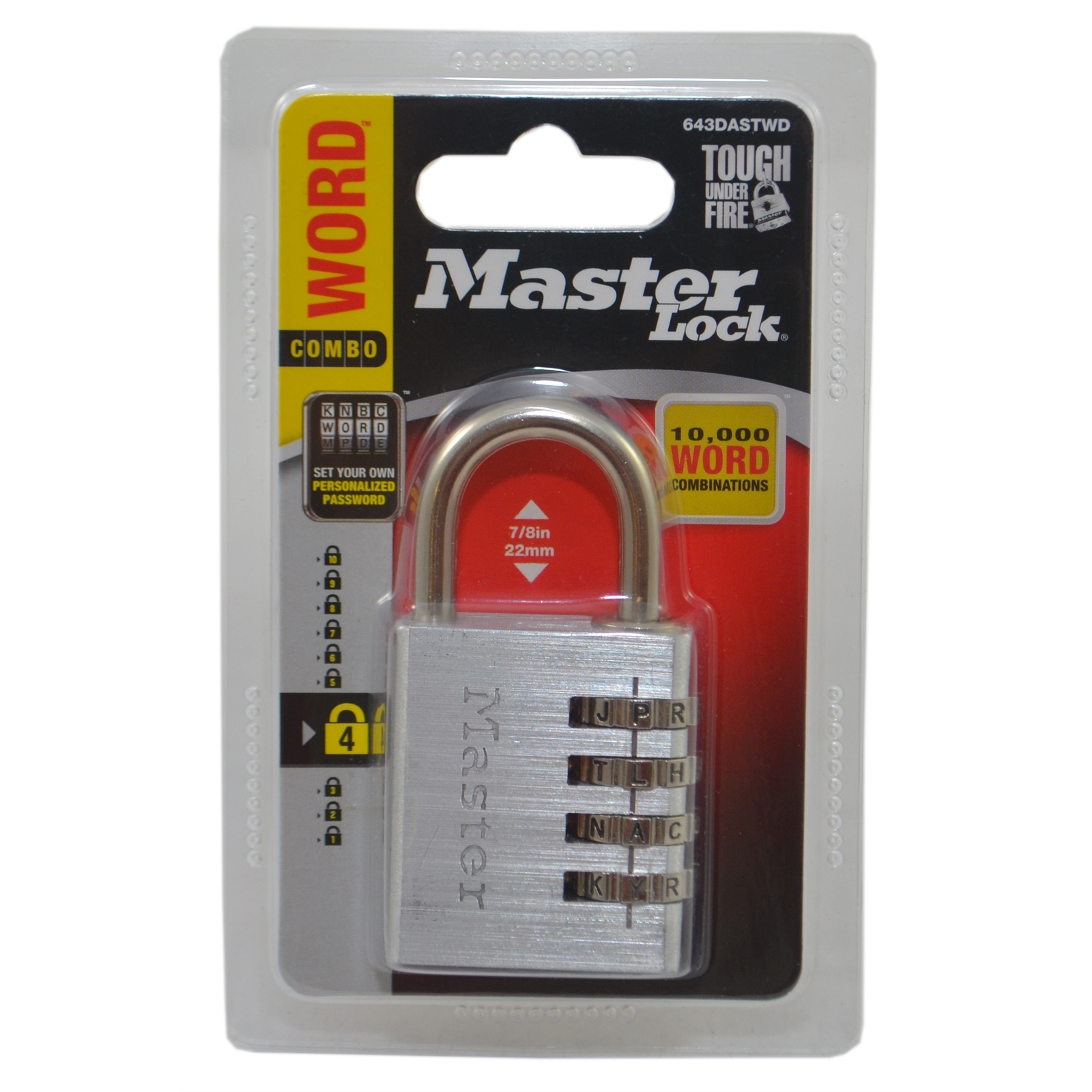 Master Lock 40mm Word Combination Padlock - Bunnings Australia