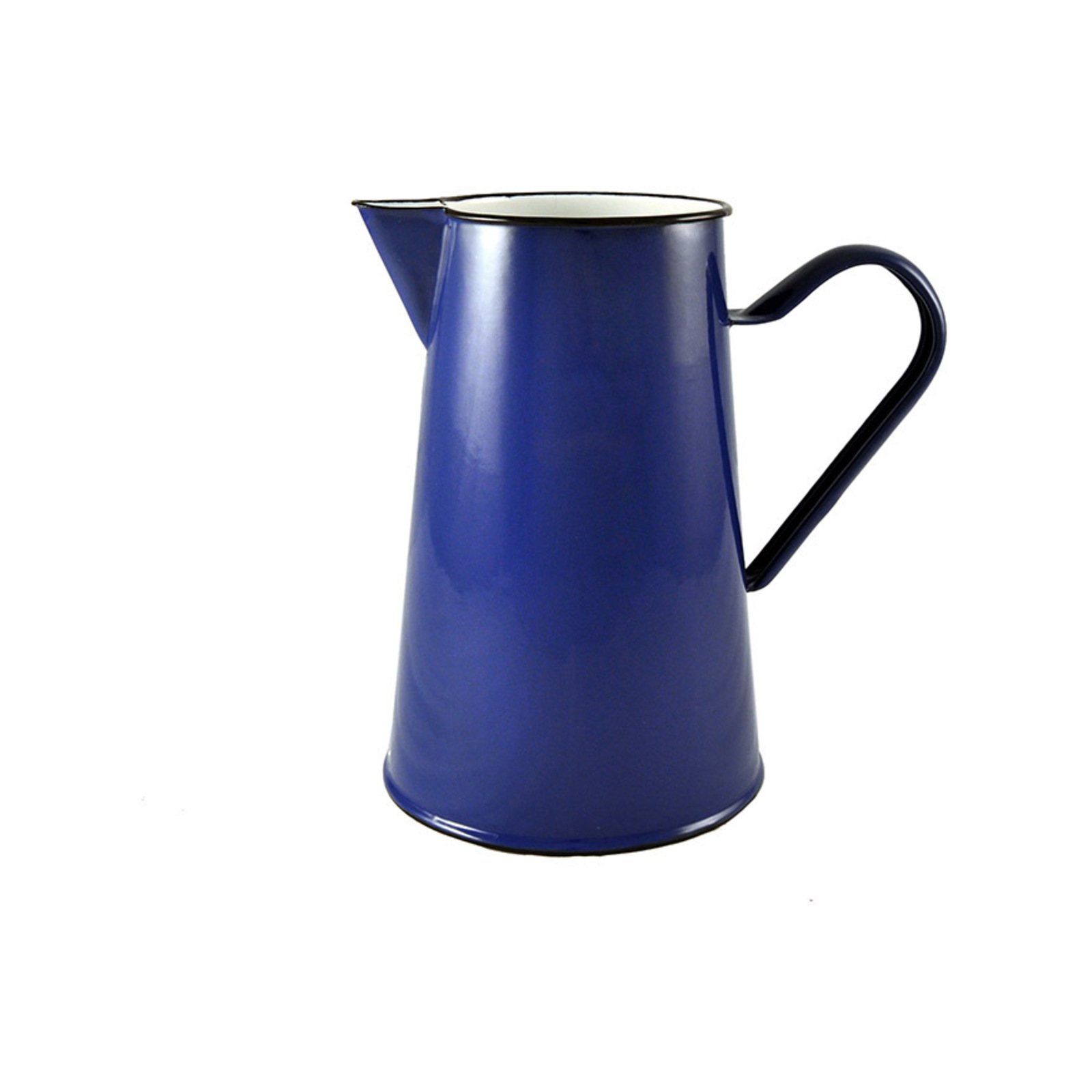 Urban Style Enamelware 2L Pitcher w/ Black Rim - Blue - Bunnings Australia