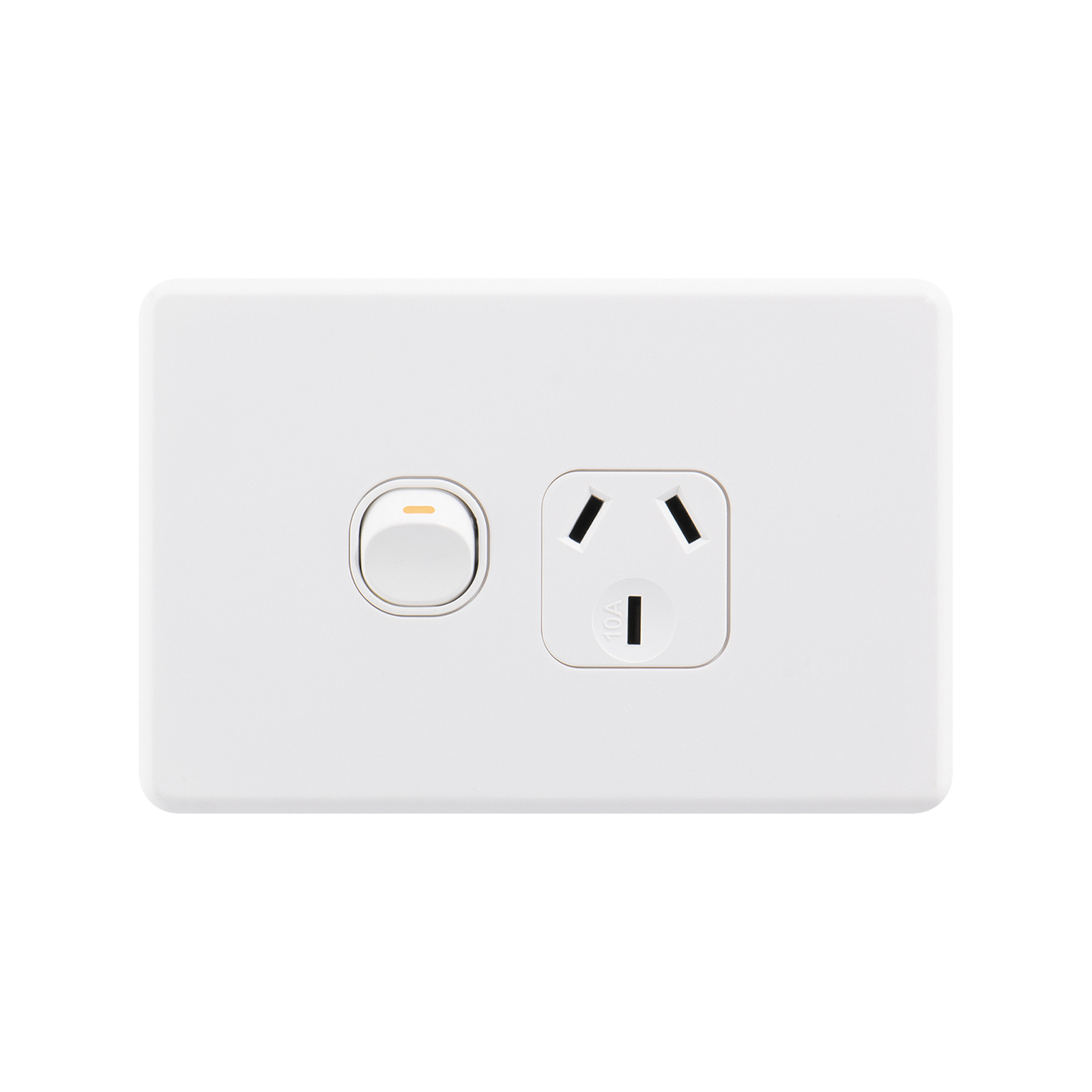 DETA S-Line Matte White Single Power Point - Bunnings Australia