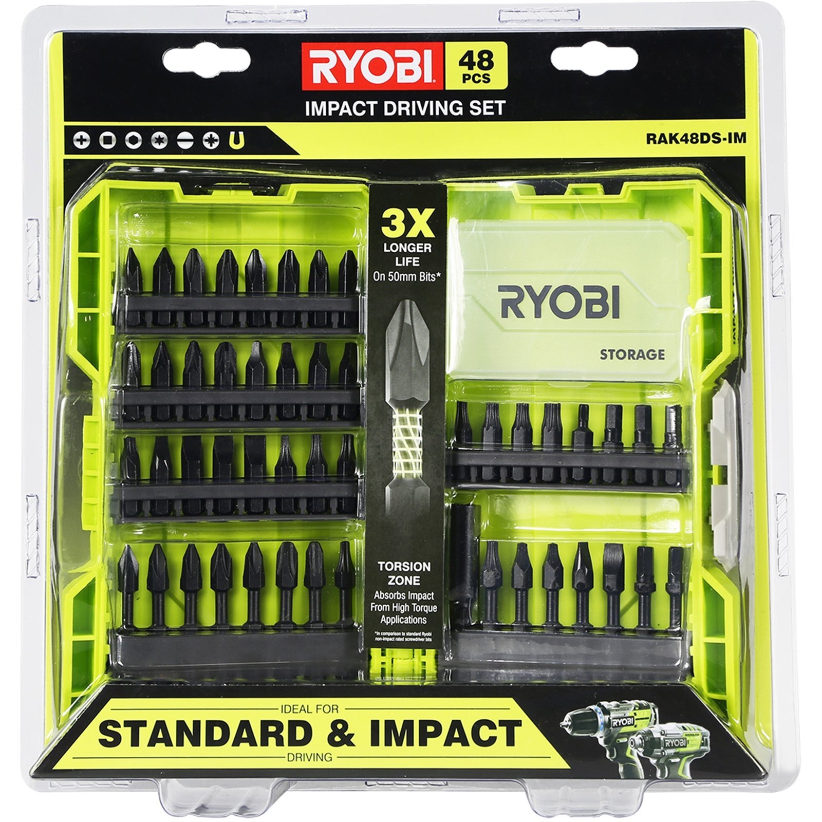 Ryobi 48 Piece Specialty Impact Driving Set - Bunnings Australia