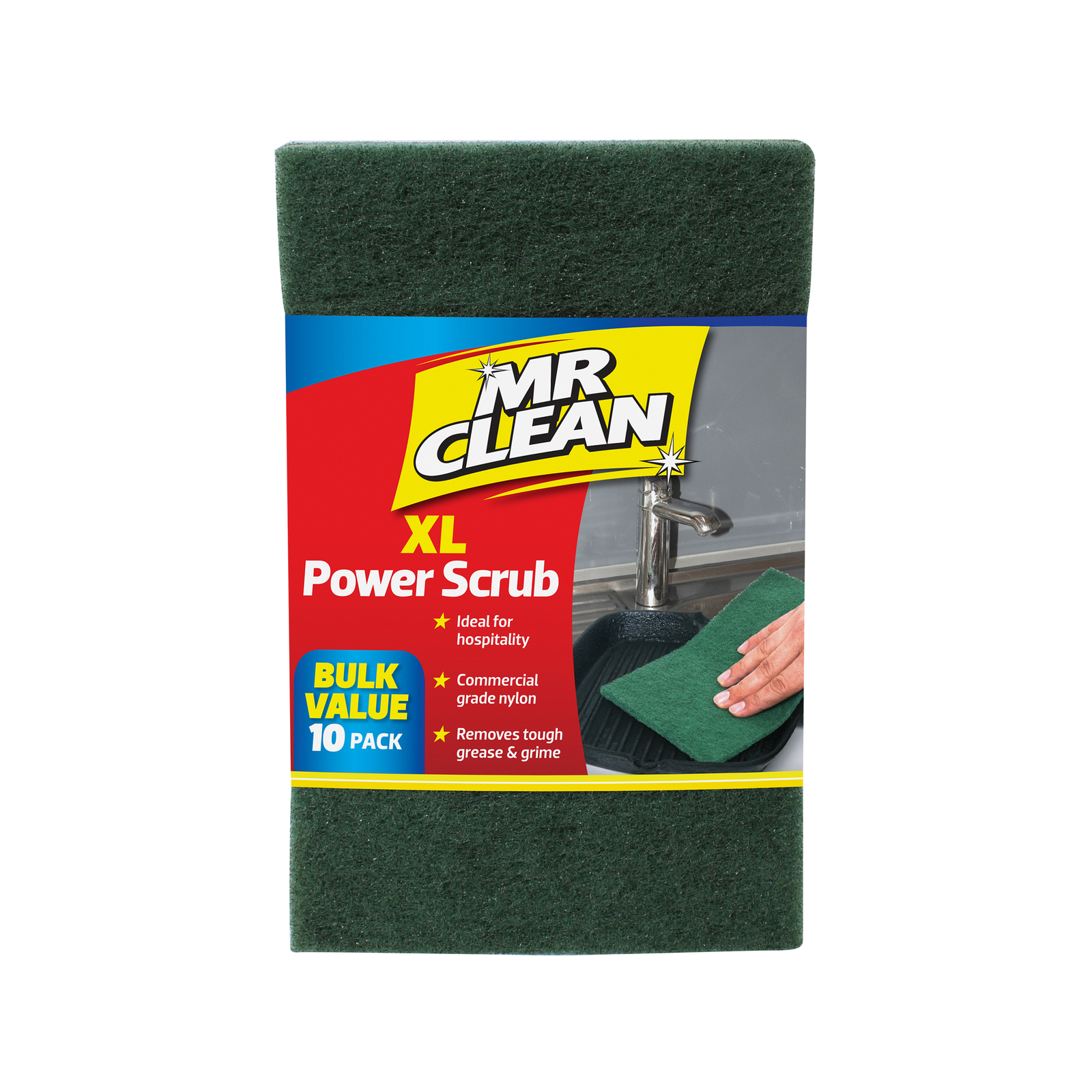 Mr Clean XL Power Scrub Scourer - 10 Pack - Bunnings Australia
