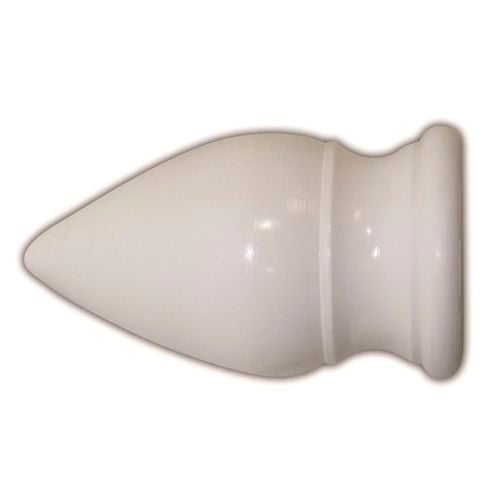 Windoware Curtain Cafe Rod End Acorn White 2pk - Bunnings New Zealand