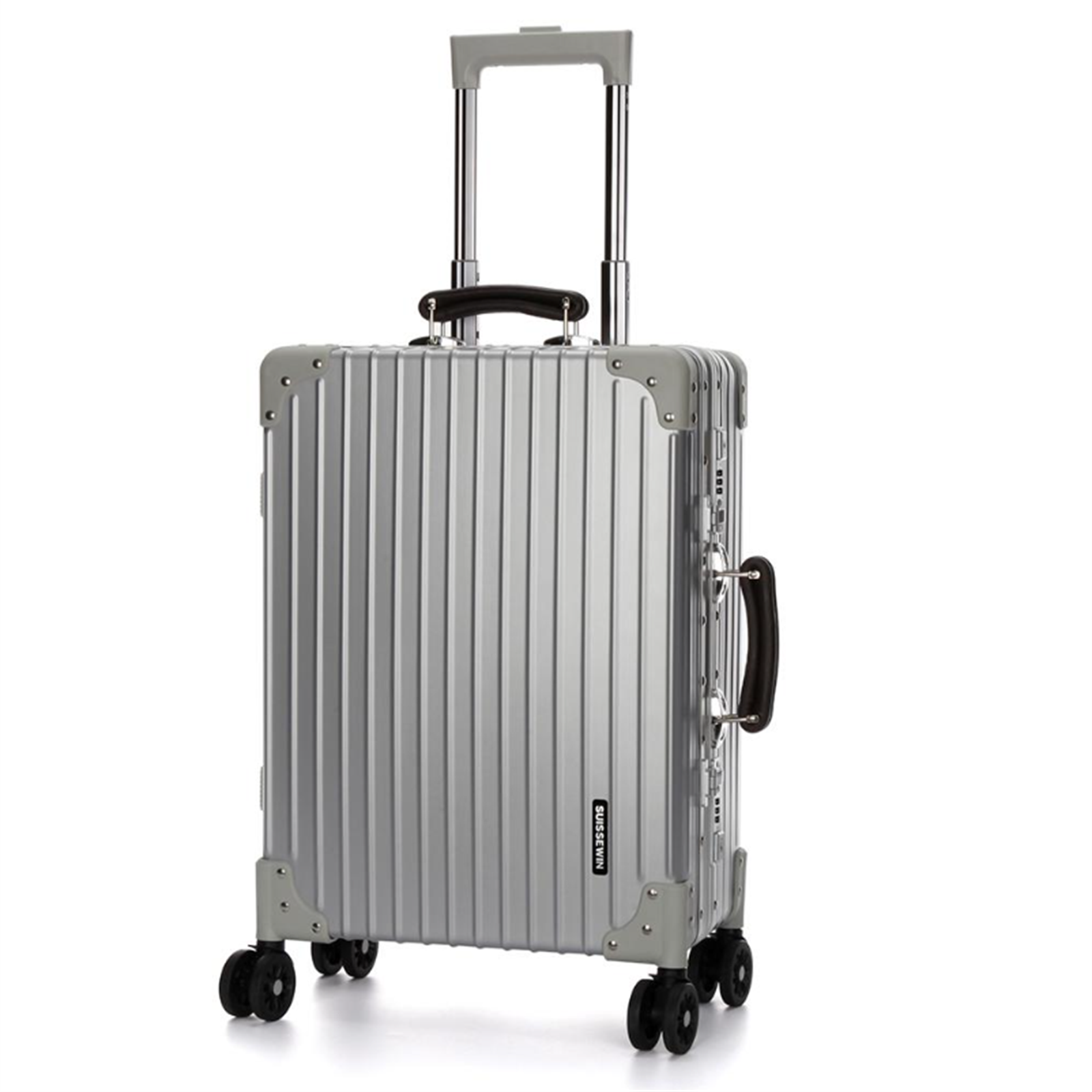 Swiss Aluminum Luggage Suitcase with TSA locker Carry On HardCase 20 ...