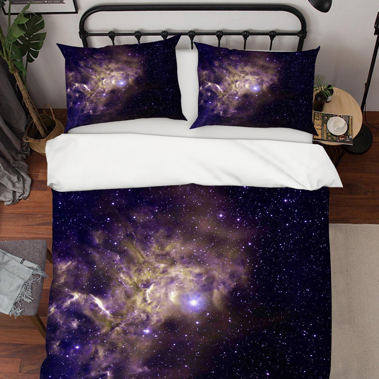 3D Nebula Star Sky Universe Quilt Cover Set Bedding Set Pillowcases 109 ...