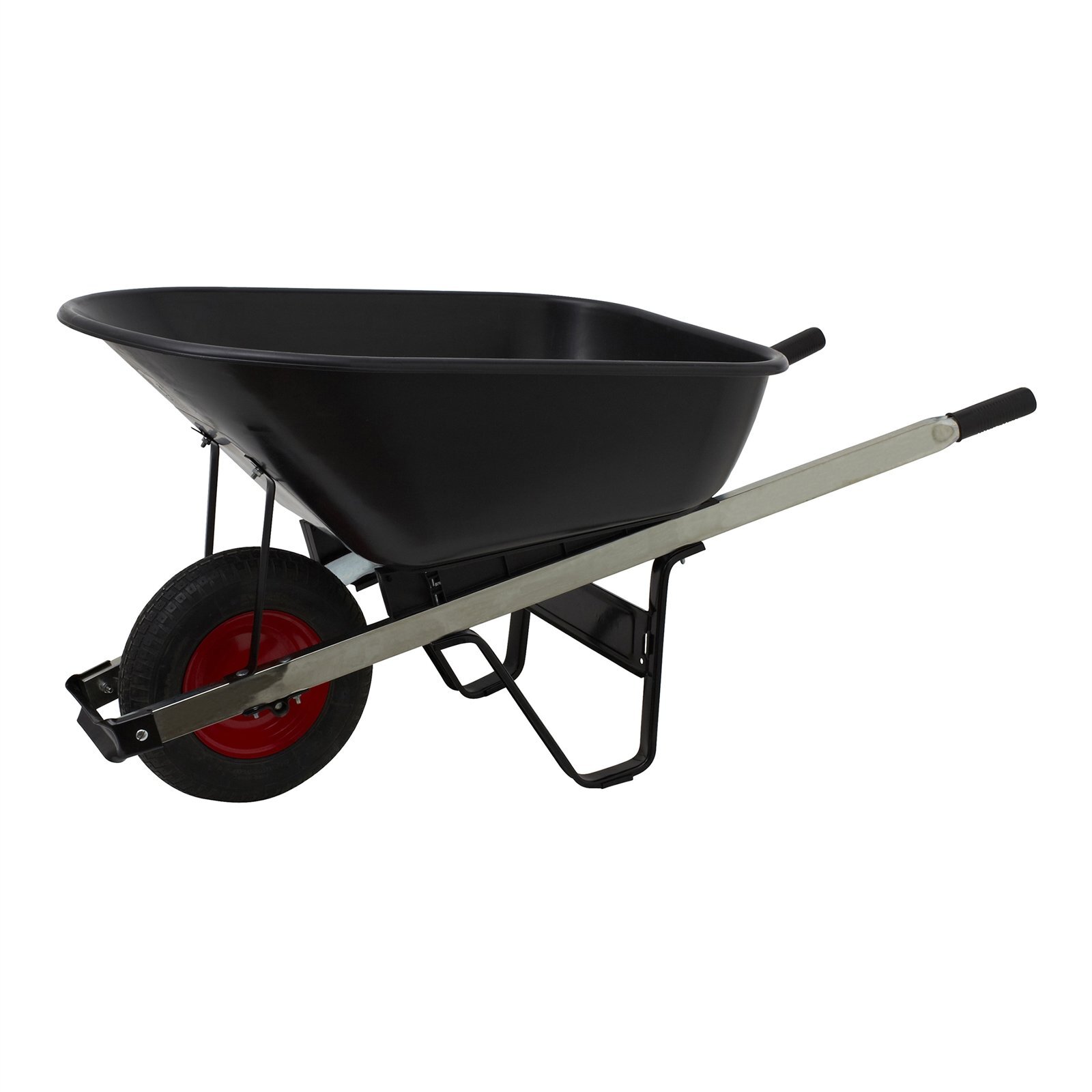 Saxon 100L Poly Tray Wheelbarrow - Bunnings Australia