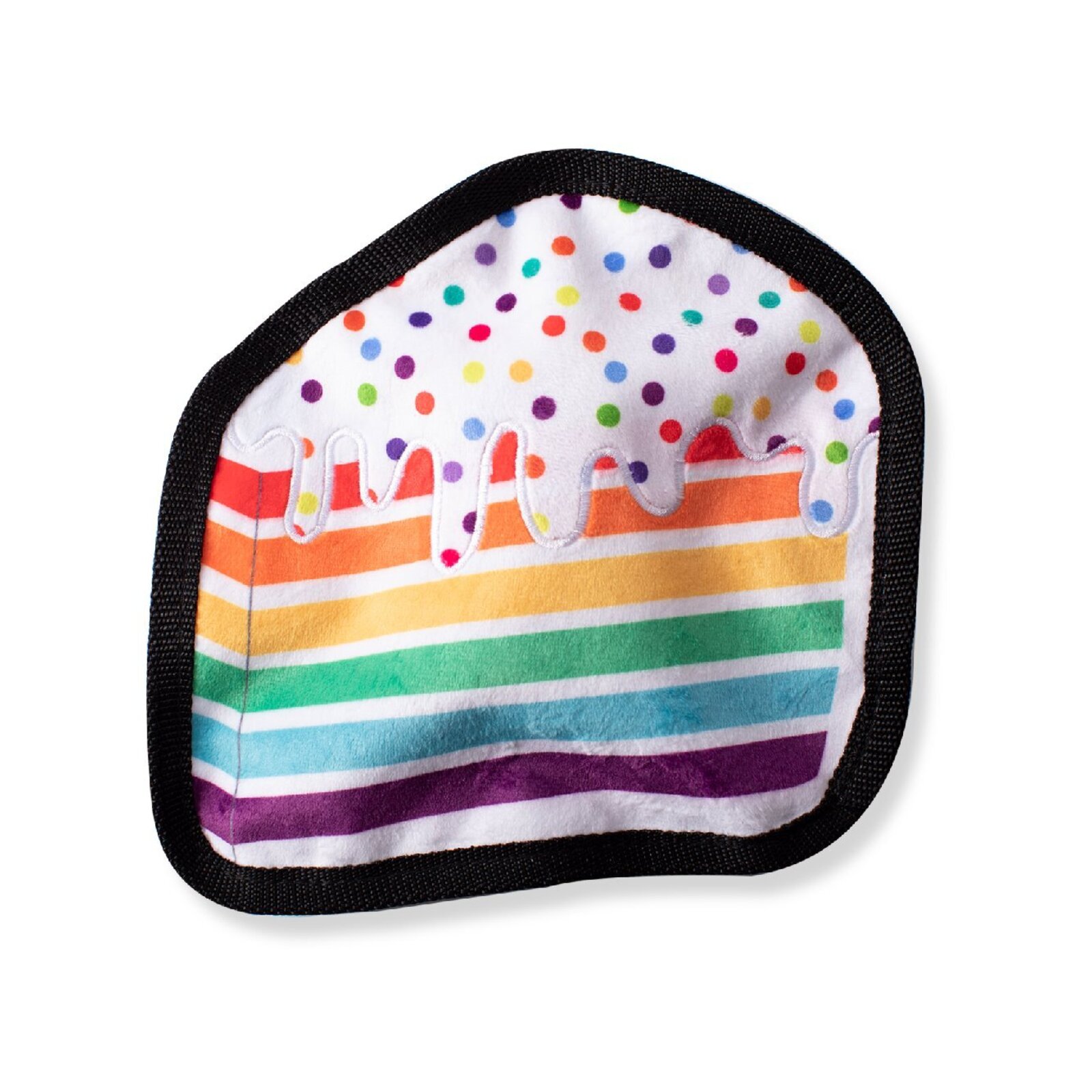 Fringe Studio Plush Squeaker Dog Toy - Piece Of Cake - Bunnings Australia