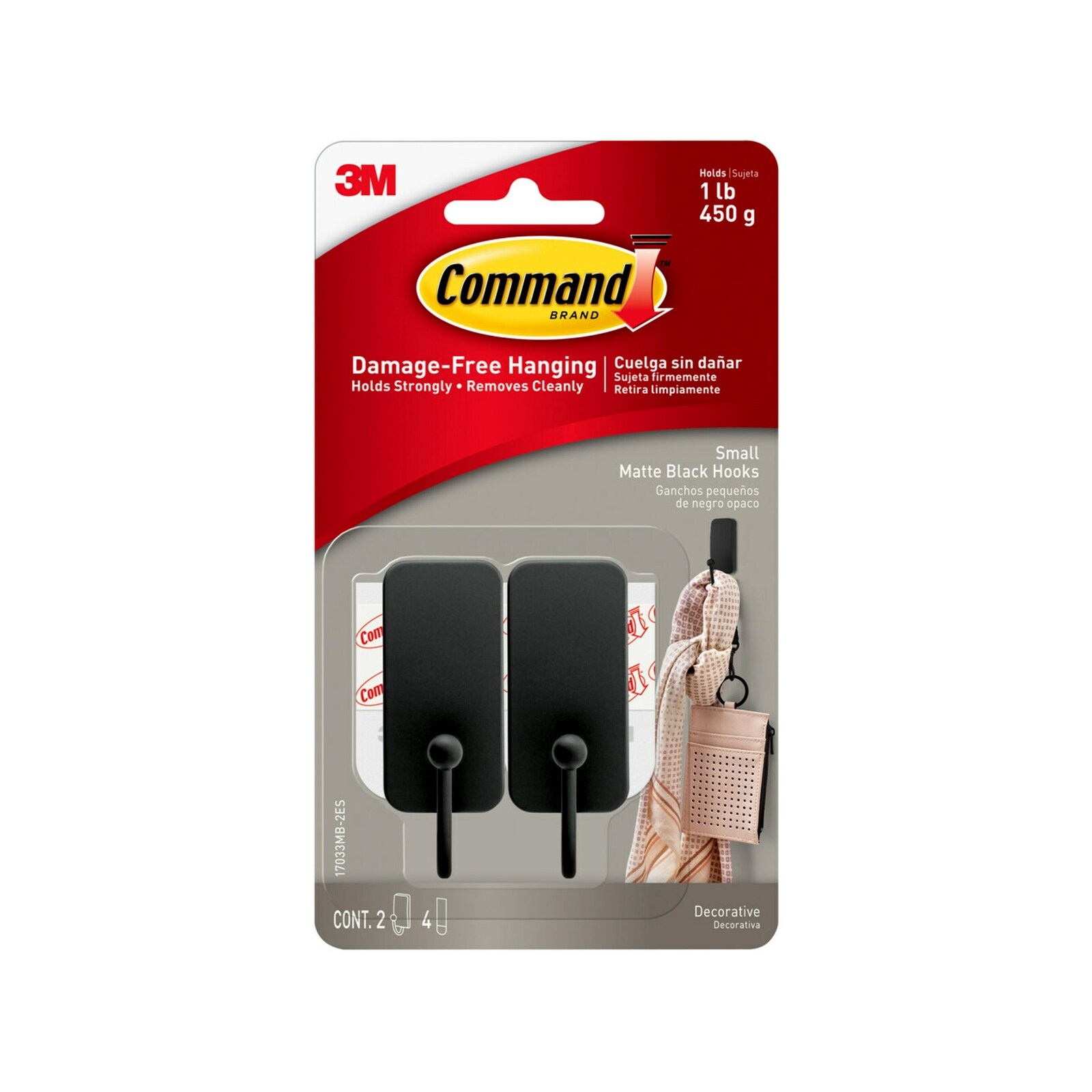 3M Command Small Matte Black Hooks - Bunnings Australia