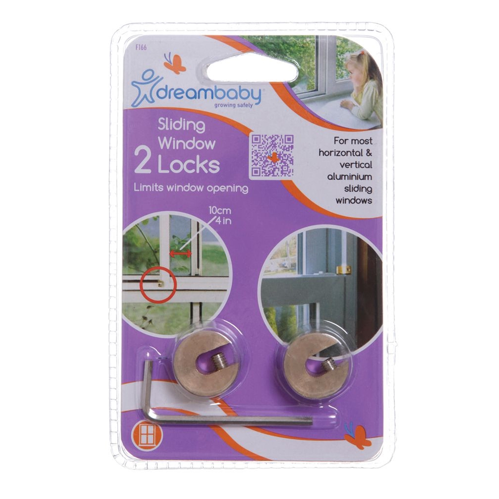 Dreambaby Child Safety Sliding Window Lock - 2 Pack - Bunnings Australia