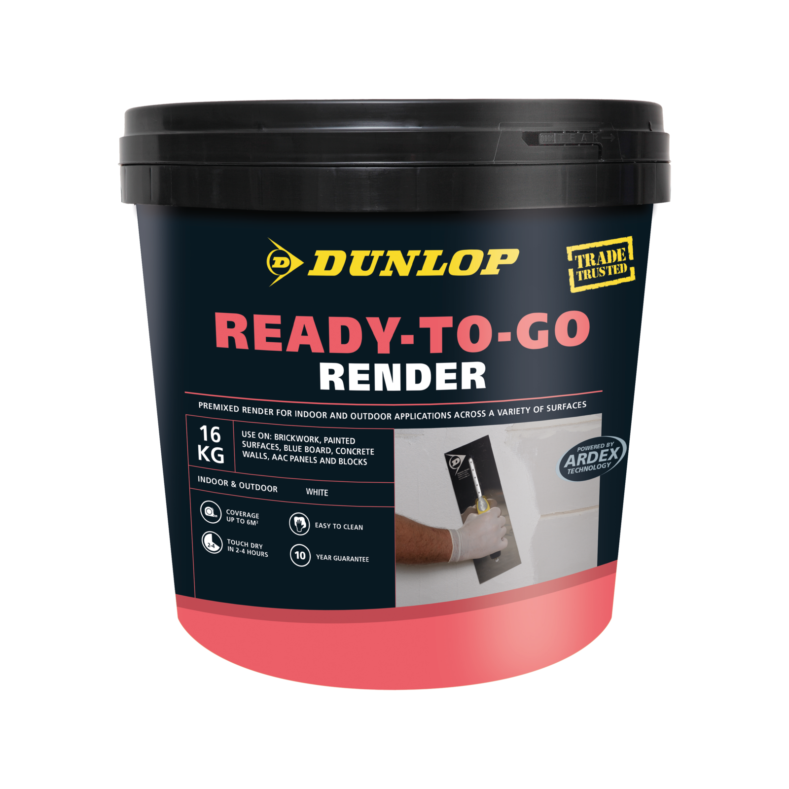 Dunlop 16kg Ready To Go Premix Render - Bunnings Australia