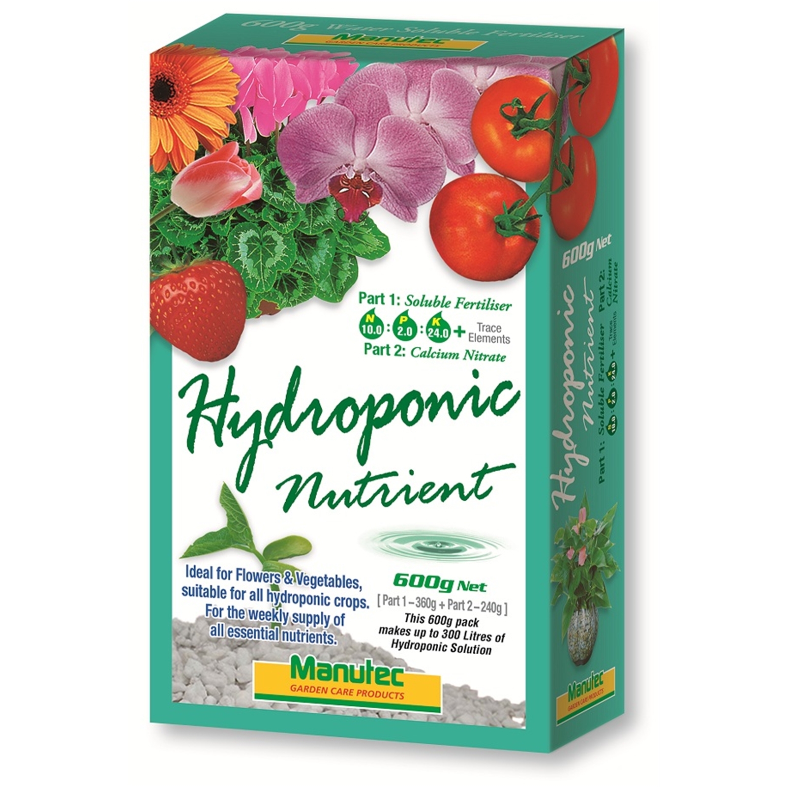 Manutec 600g Soluble Hydroponic Fertiliser - Bunnings Australia