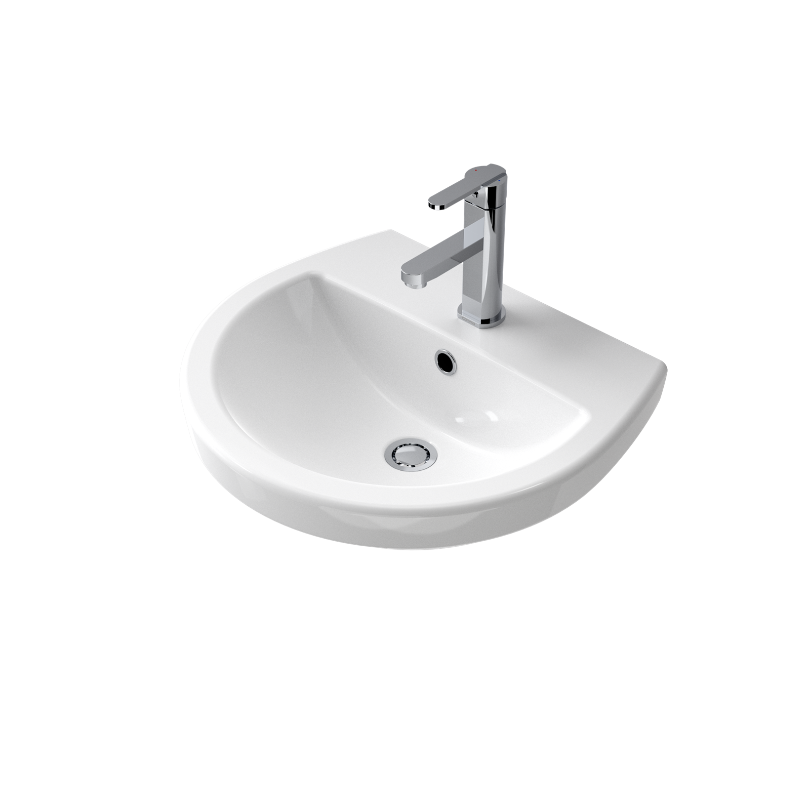 Caroma Cosmo Wall Basin With 1 Tap Hole - Bunnings Australia