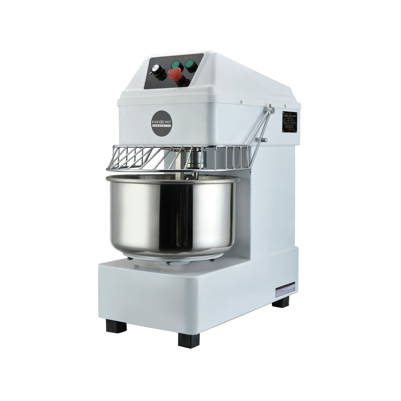 EUROCHEF Commercial 30L 1800W Spiral Dough Mixer Machine, 2 Speed ...