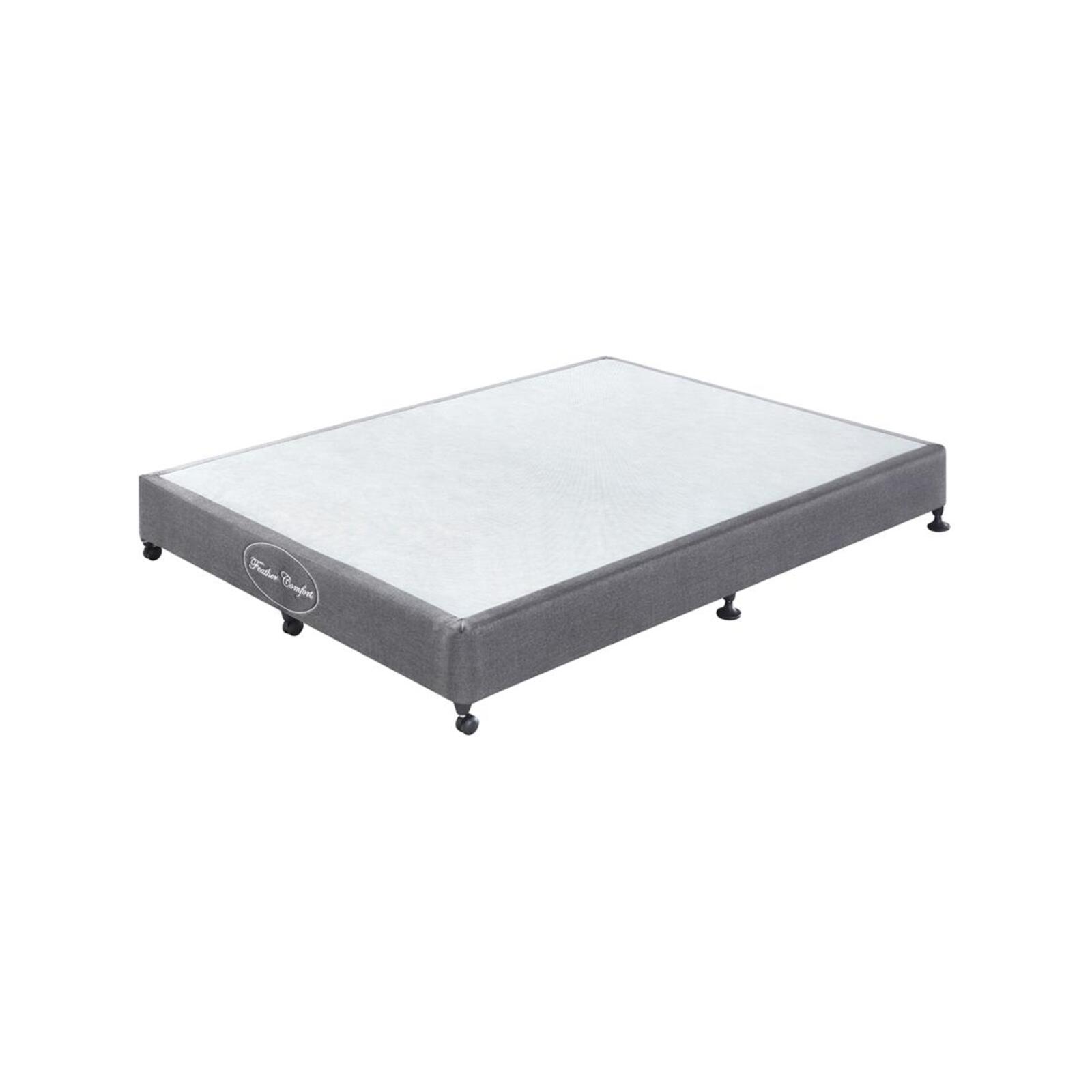 Mattress Base Ensemble Double Size Solid Wooden Slat in Chaorcoal with ...