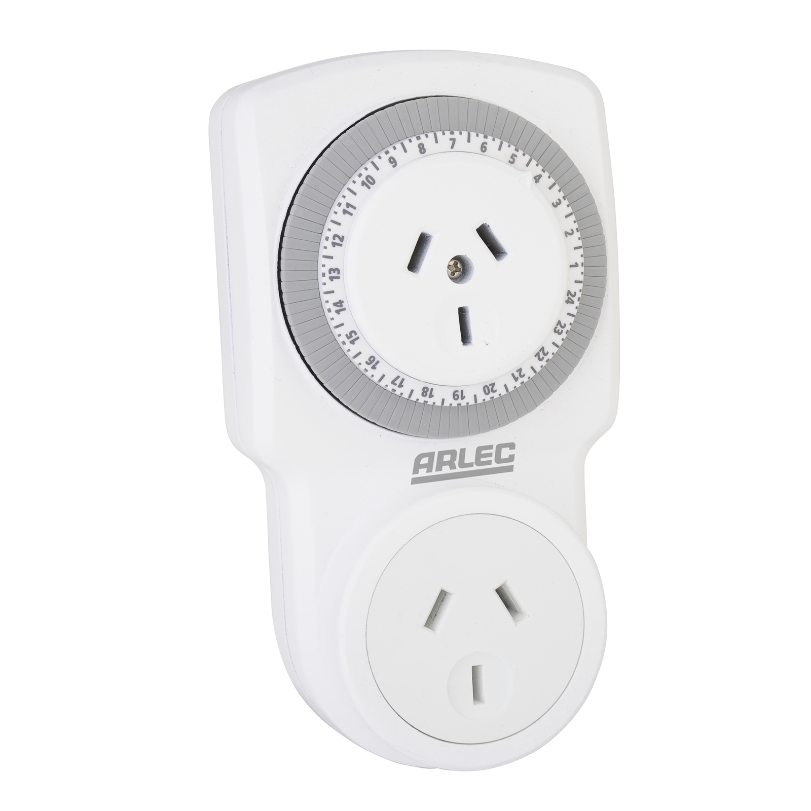 Arlec Twin Socket 24 Hour Timer - Bunnings Australia