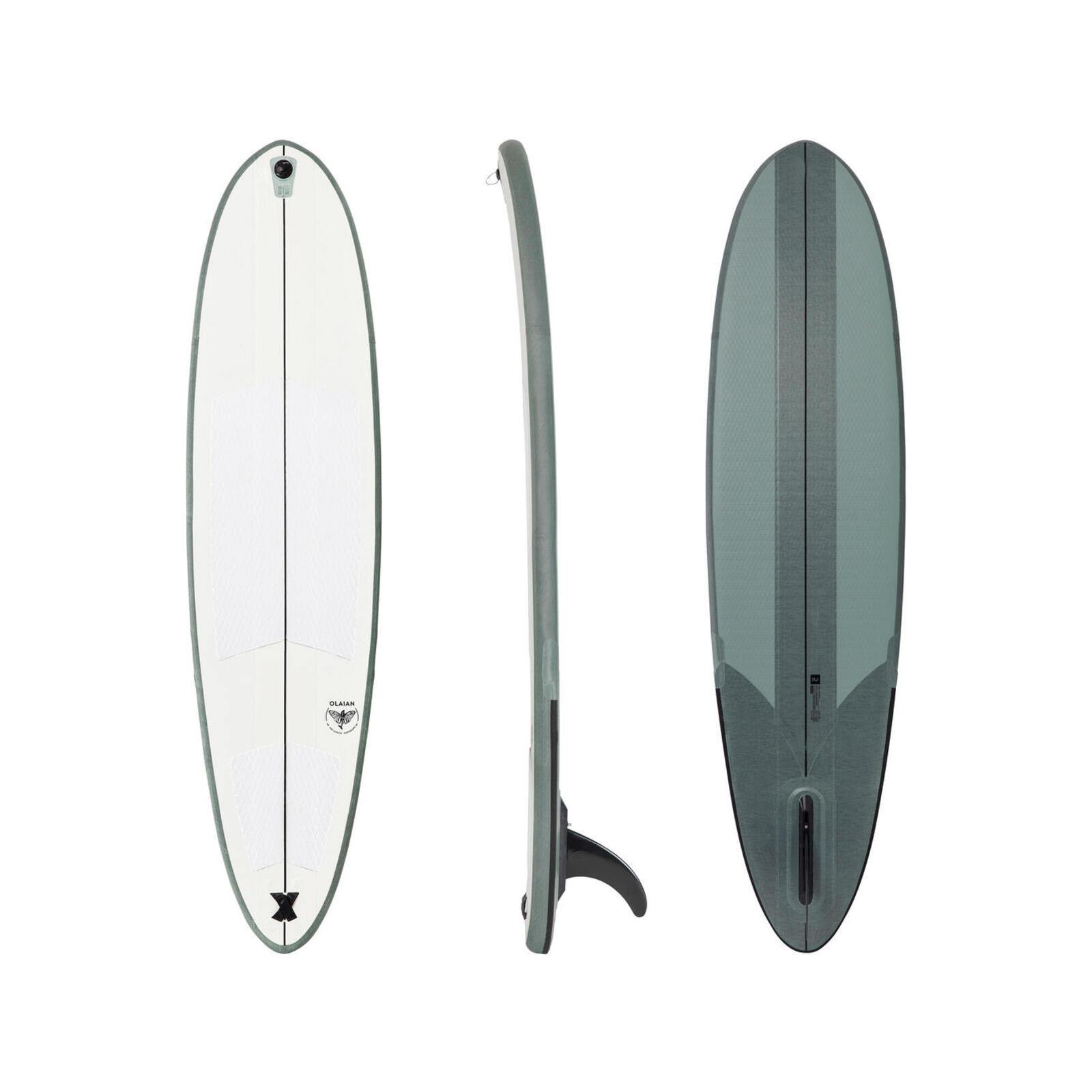 Compact Inflatable Surfboard 500 7'6" (Without Pump Or Leash ...