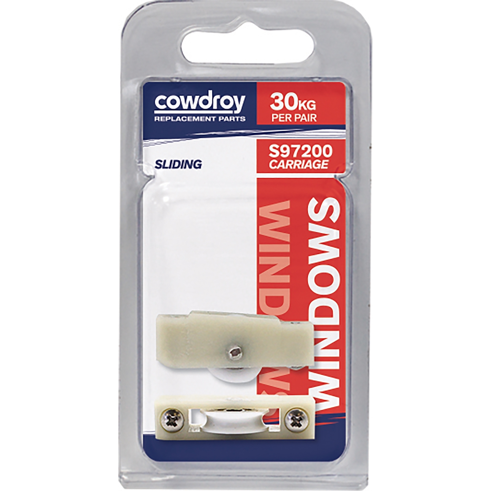 Cowdroy Cupboard Door Sheave Sliding Door Track Accessory - Bunnings ...