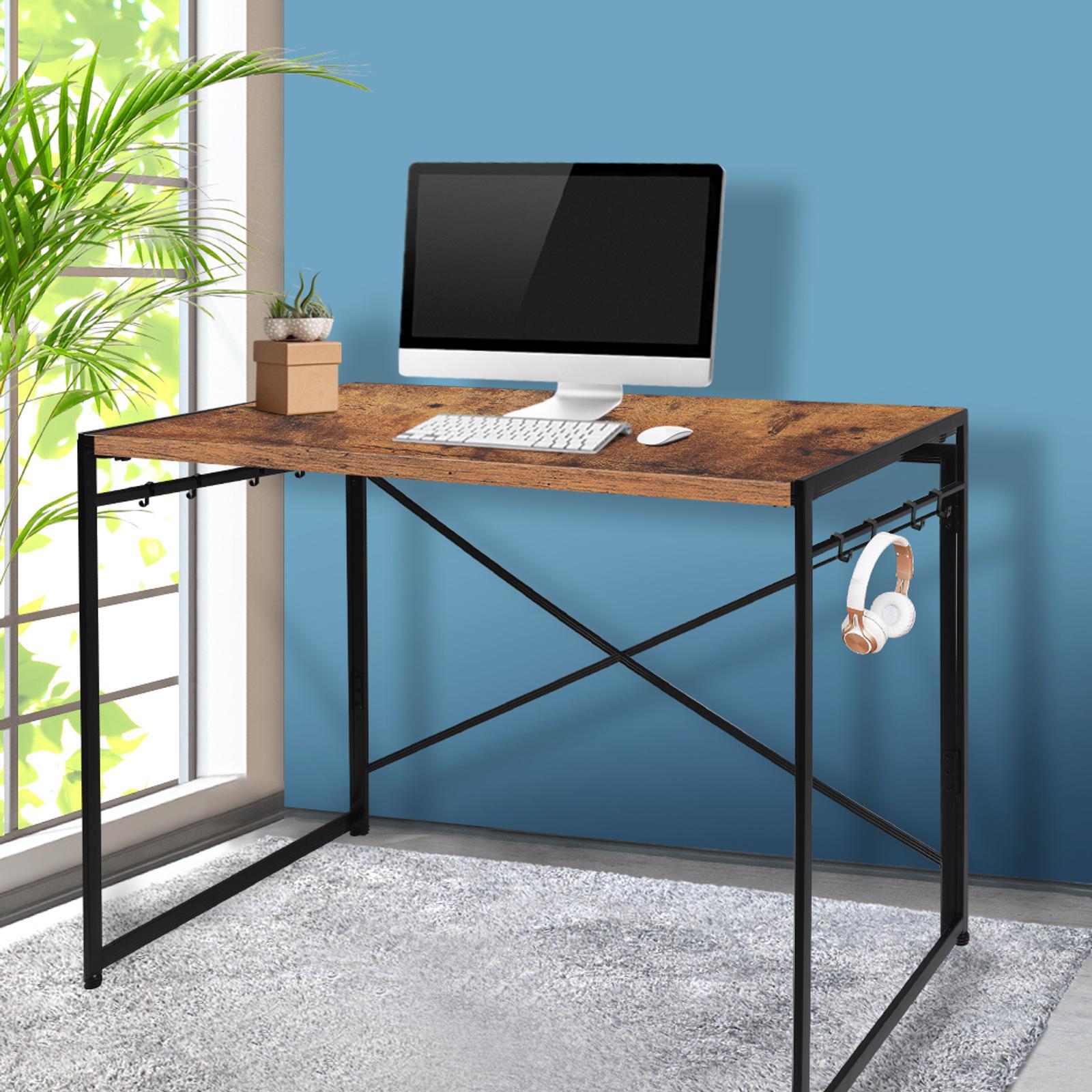 Levede Office Desk Computer Work Student Study Metal Foldable Home ...
